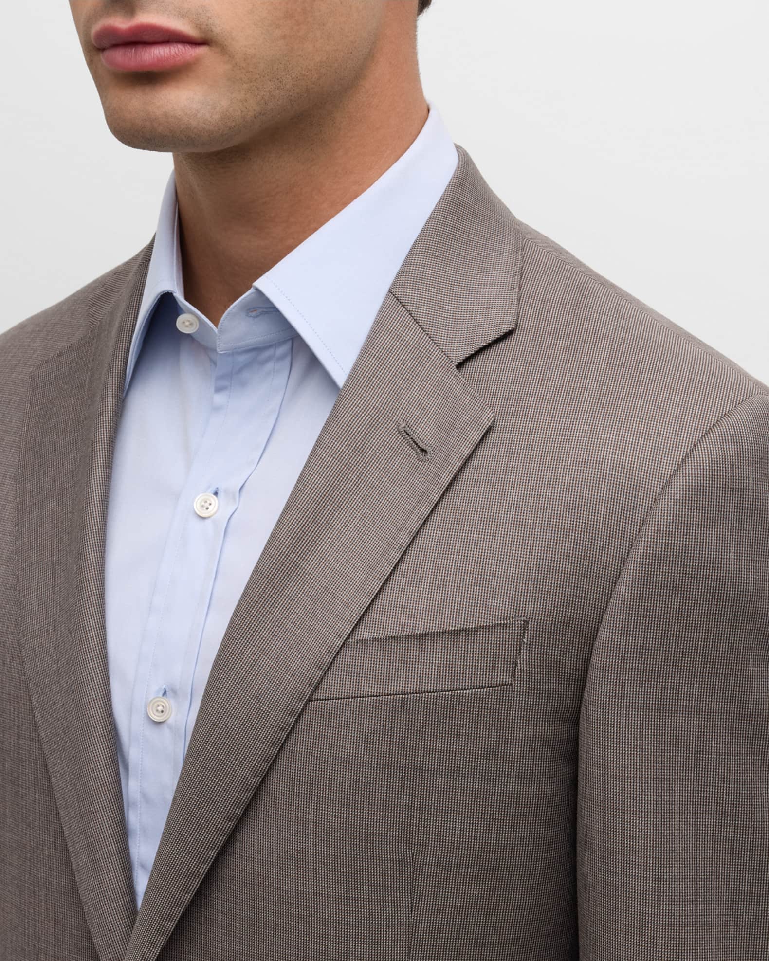 Emporio Armani Men's Solid Wool-Blend Suit | Neiman Marcus