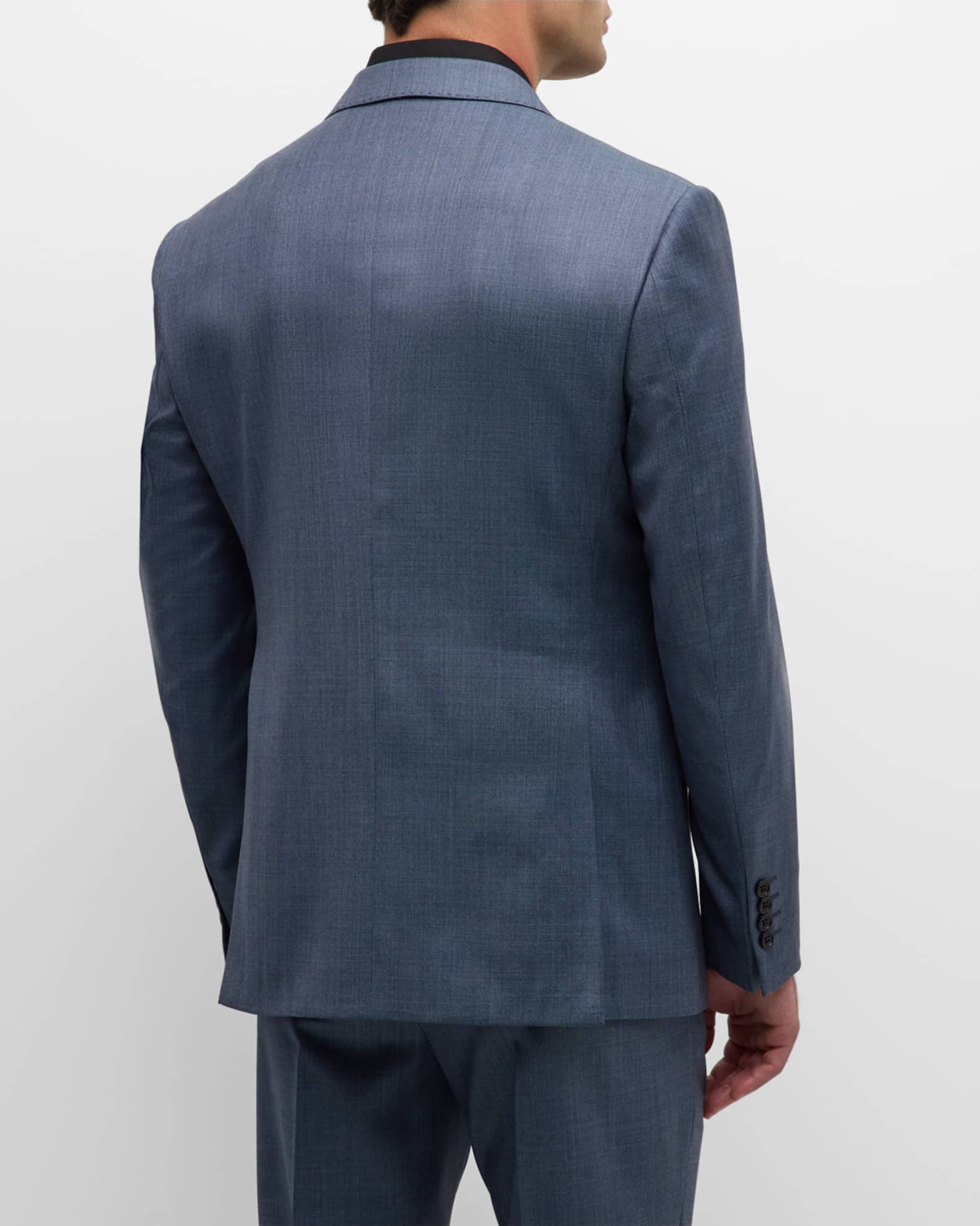 Emporio Armani Men's Solid Wool-Blend Suit | Neiman Marcus