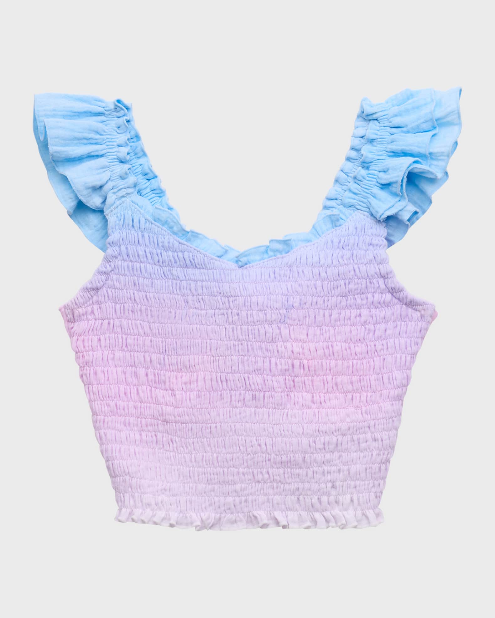 Girl's Smocked Ombre Top | Neiman Marcus