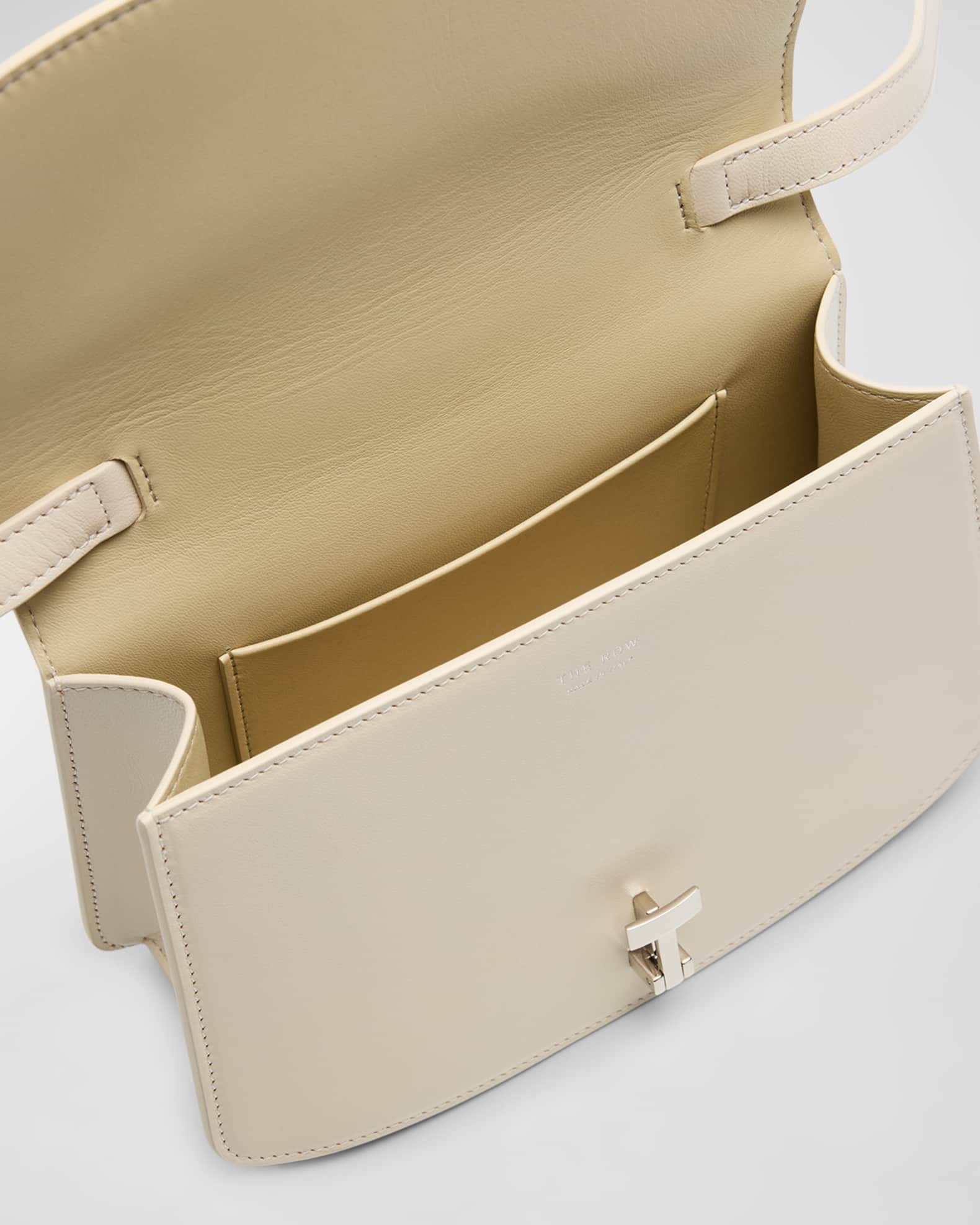 THE ROW Sofia 10.00 Crossbody in Smooth Kidskin Leather with Silver ...