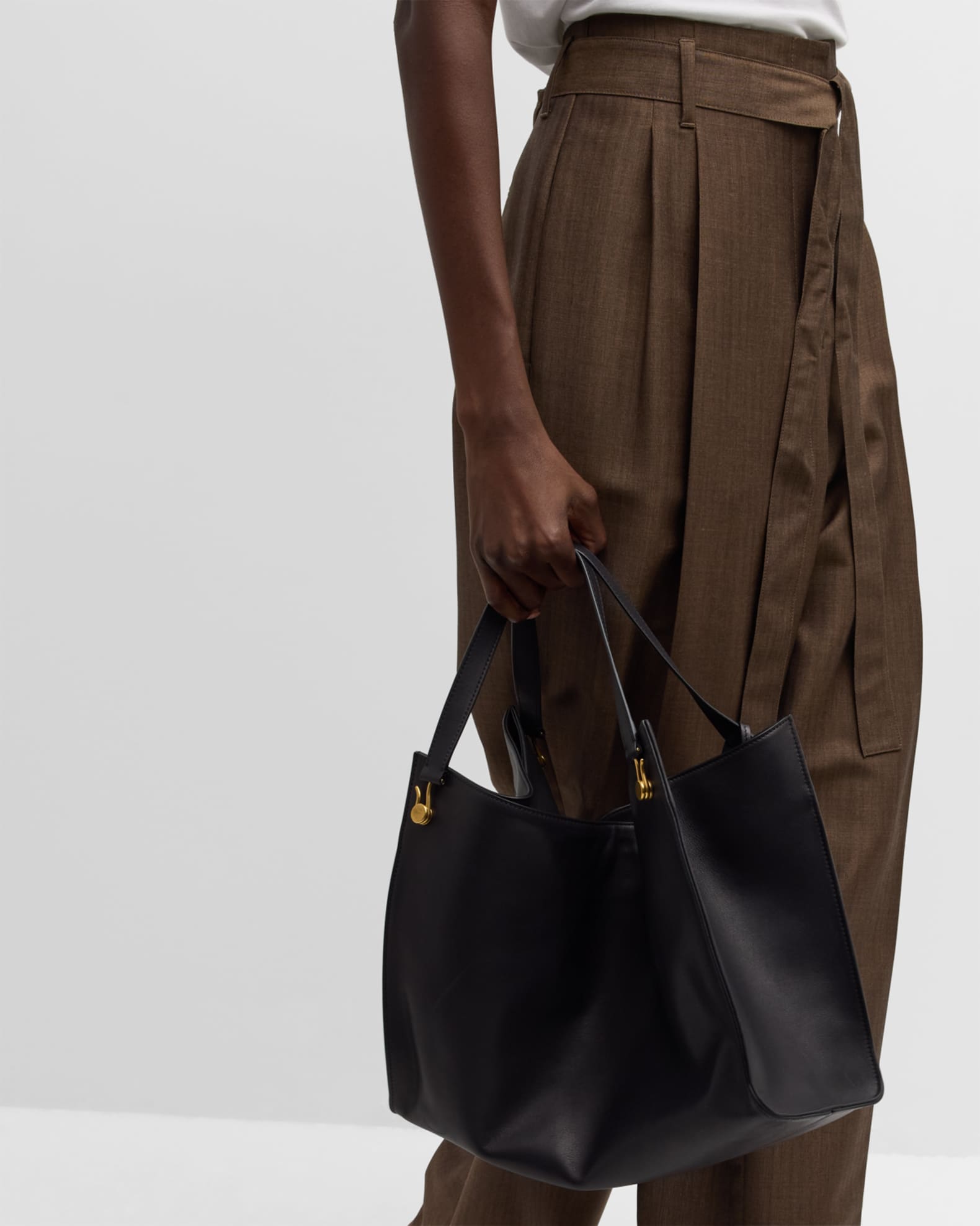 THE ROW Alexia Tote in Saddle Leather | Neiman Marcus