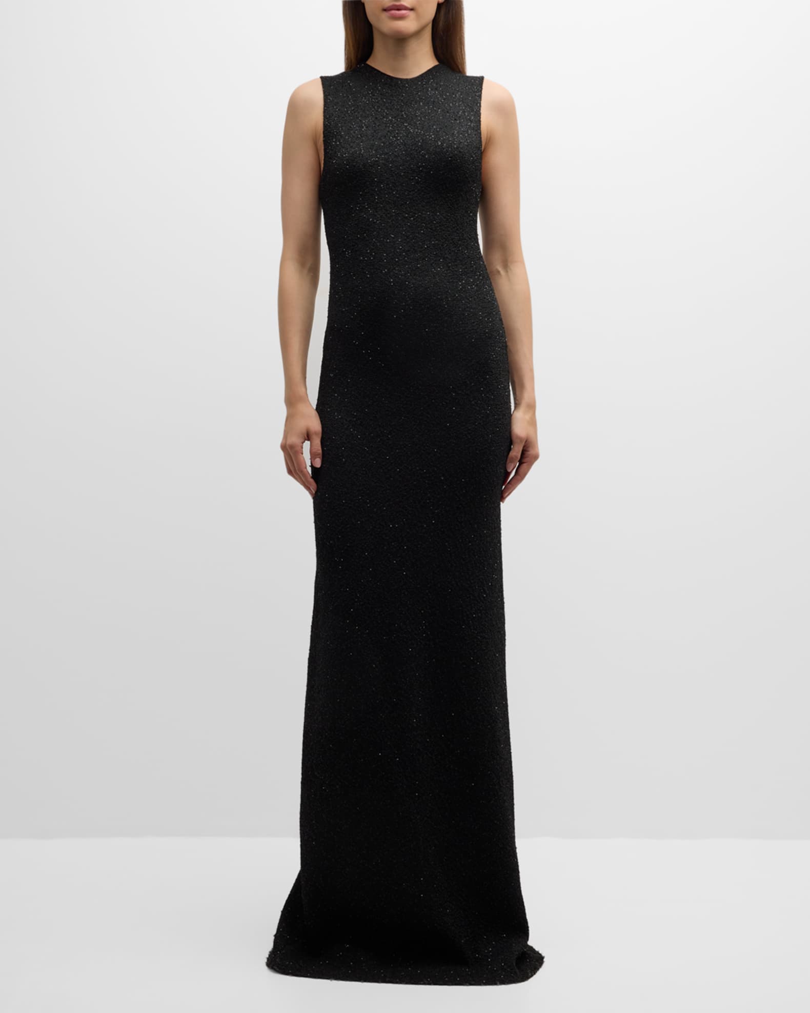 Lela Rose Sequin Embellished Column Gown | Neiman Marcus