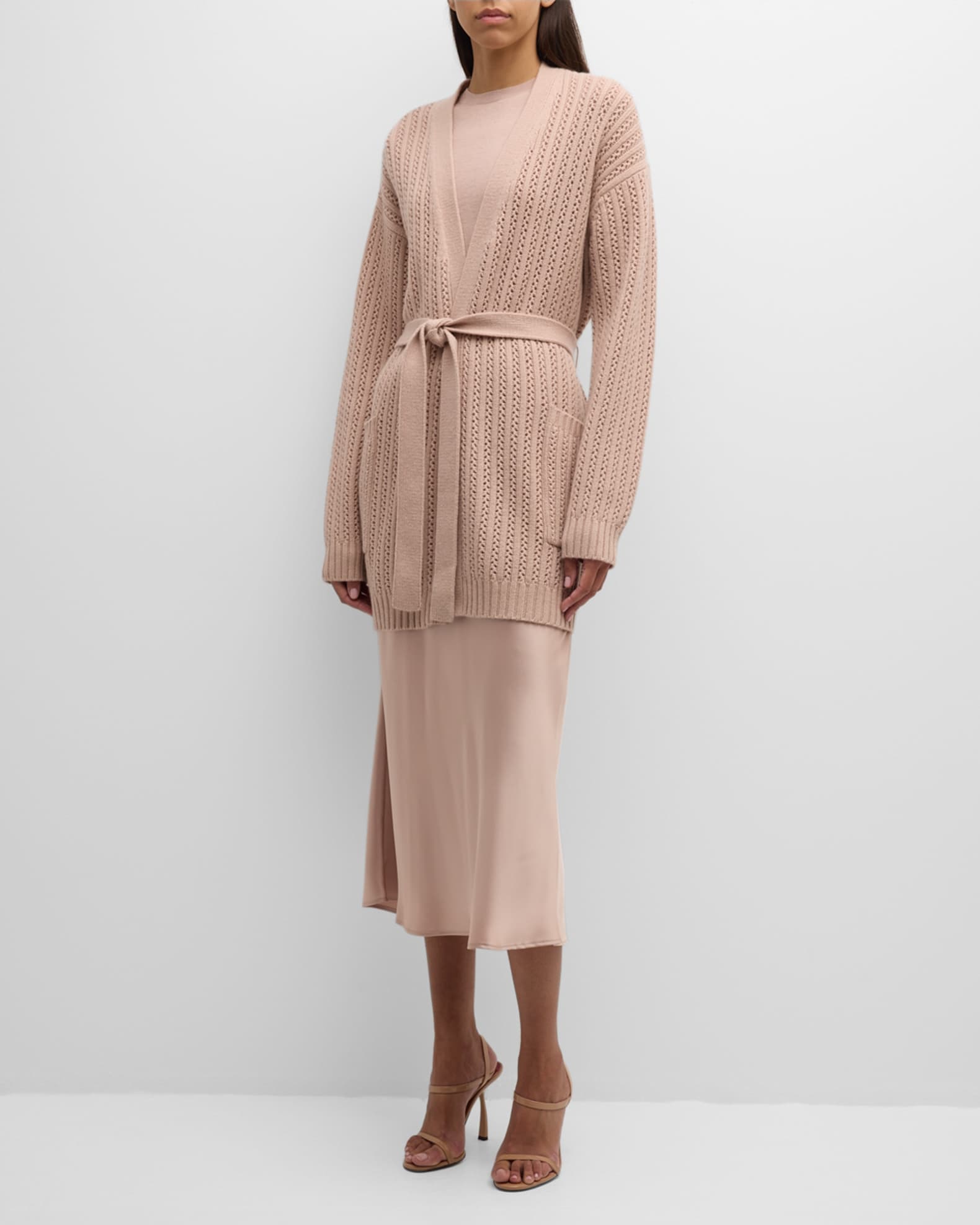 Max Mara Balzac Wool Cashmere Wrap Cardigan Neiman Marcus