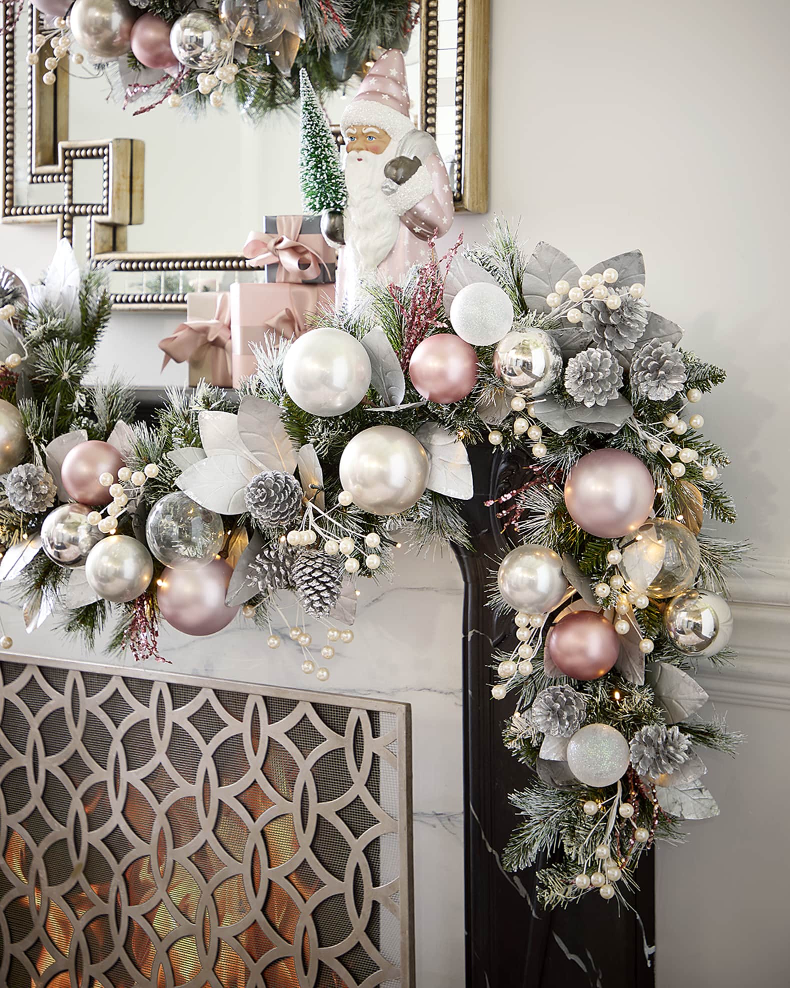 Neiman Marcus 6' Blush Christmas Pre-Lit Garland | Neiman Marcus Neiman Marcus 6' Blush Christmas Pre-Lit Garland | Neiman Marcus