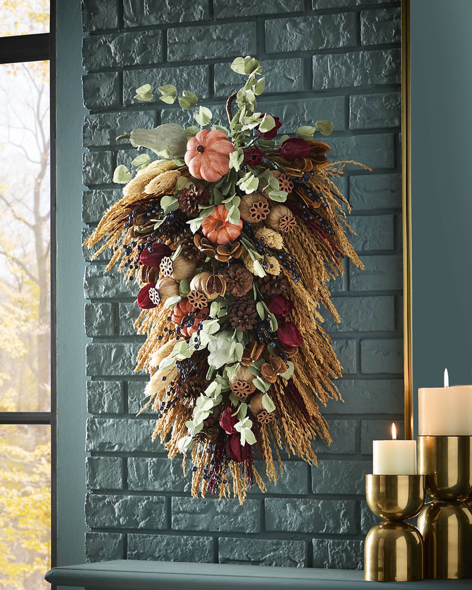 Neiman Marcus 30" Autumn Harvest Door Spray | Neiman Marcus