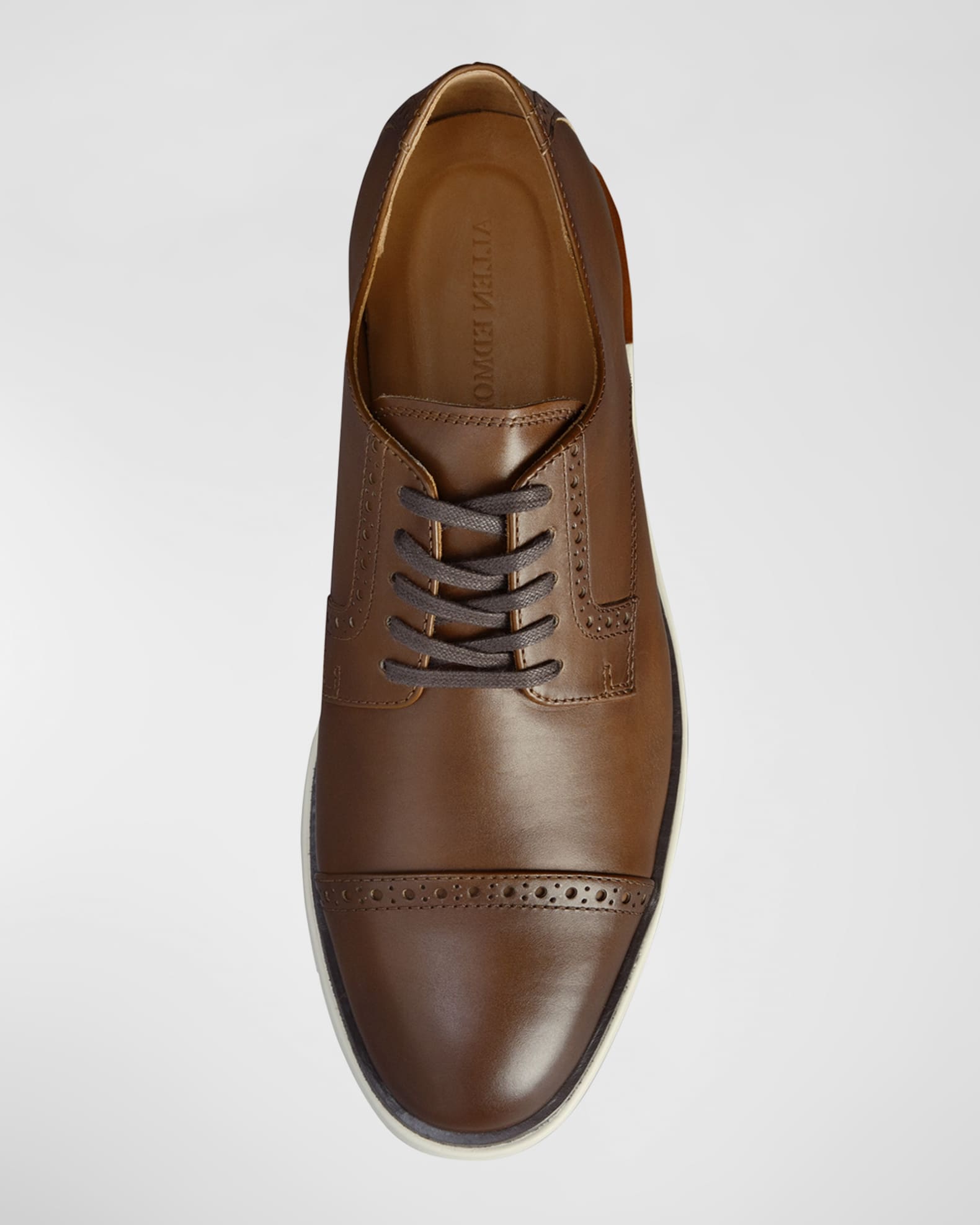 Allen Edmonds Men's Caleb Leather Cap-Toe Sneakers | Neiman Marcus