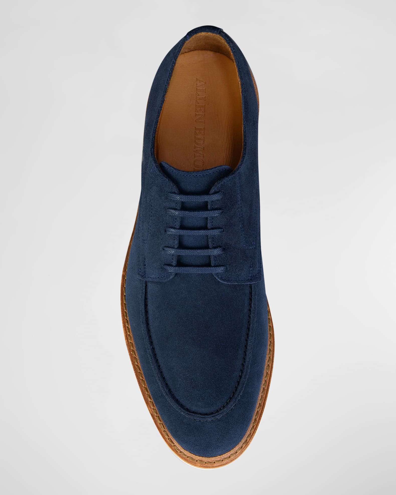 Allen Edmonds Men's Waylon Suede Moc-Toe Derby Shoes | Neiman Marcus