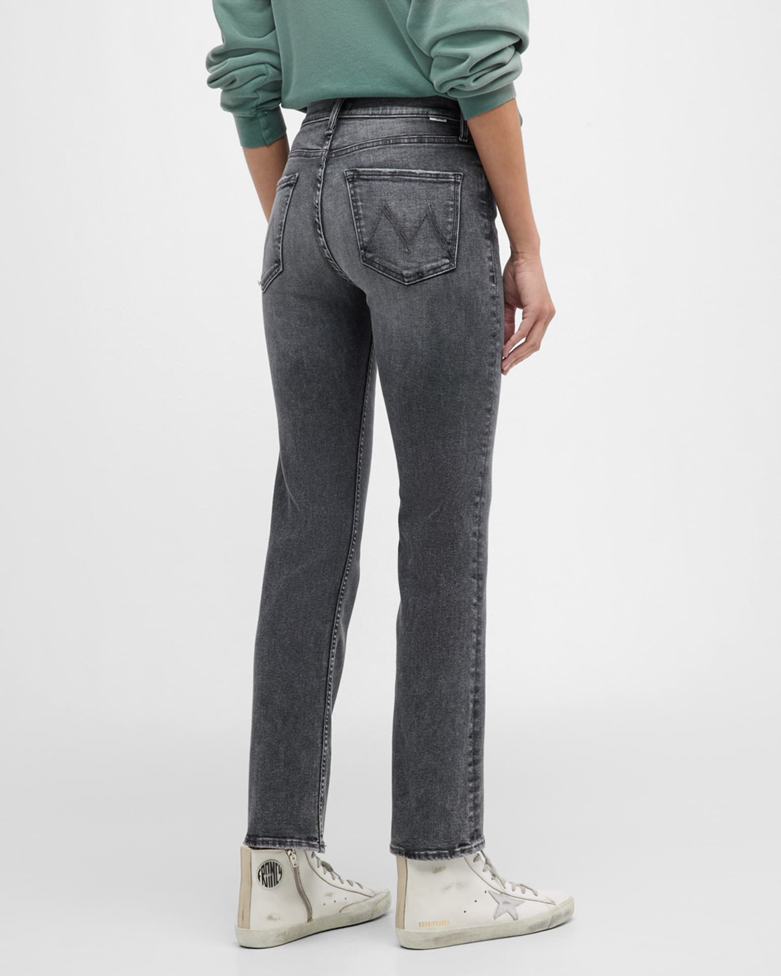 MOTHER The Mid-Rise Rider Skimp Jeans | Neiman Marcus