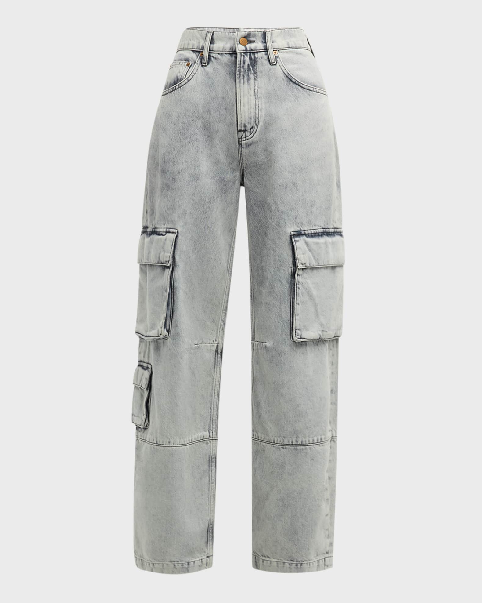 MOTHER SNACKS! The Side Dish Cargo Skimp Jeans | Neiman Marcus