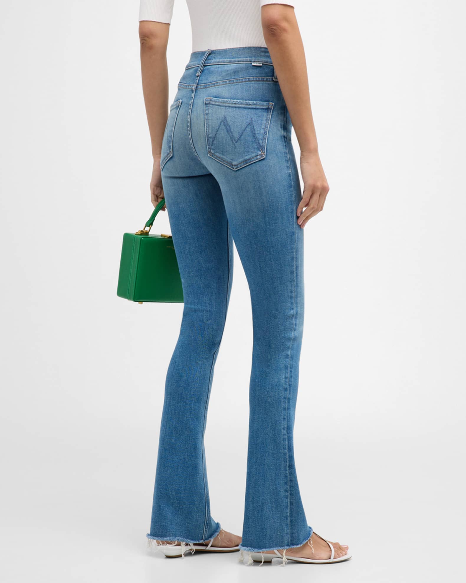 MOTHER The Runaway Fray Jeans | Neiman Marcus