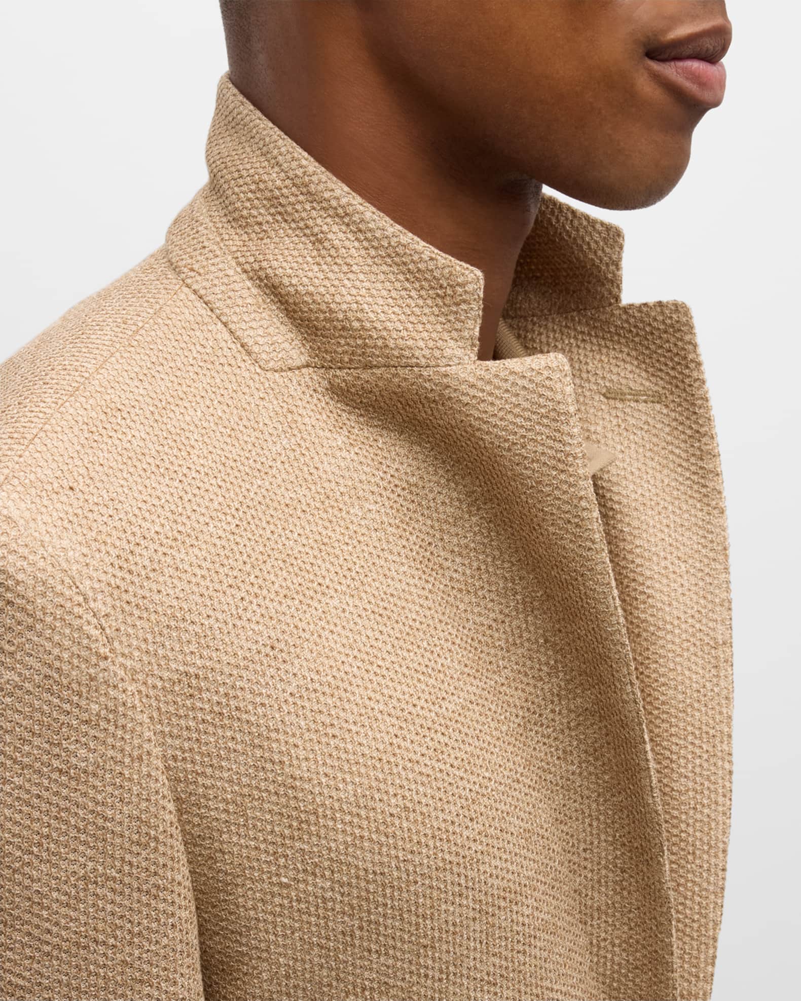 BOSS Camel Men's Linen Two-Button Sport Coat | Neiman Marcus