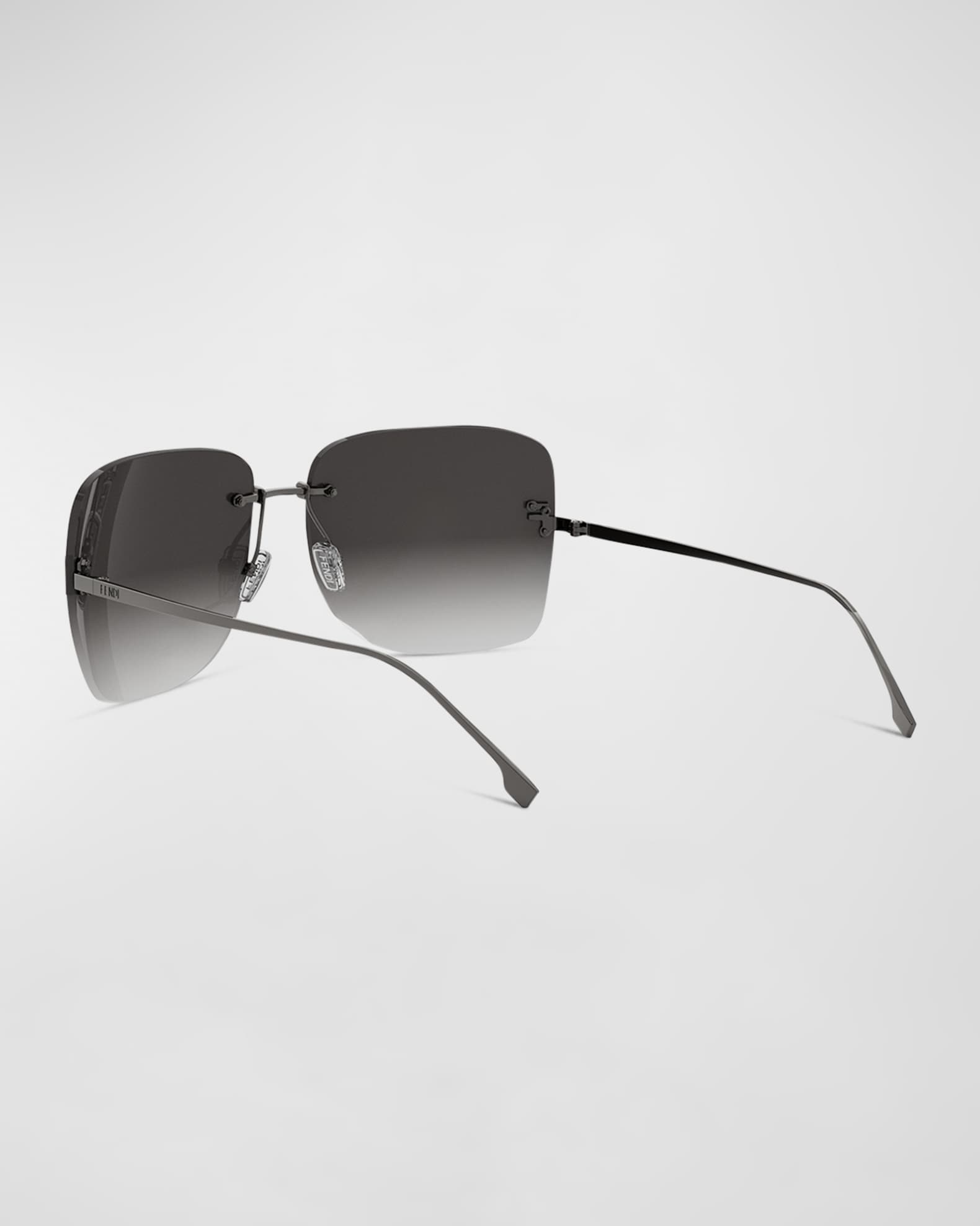 Fendi Fendi First Embellished Metal Square Sunglasses | Neiman Marcus