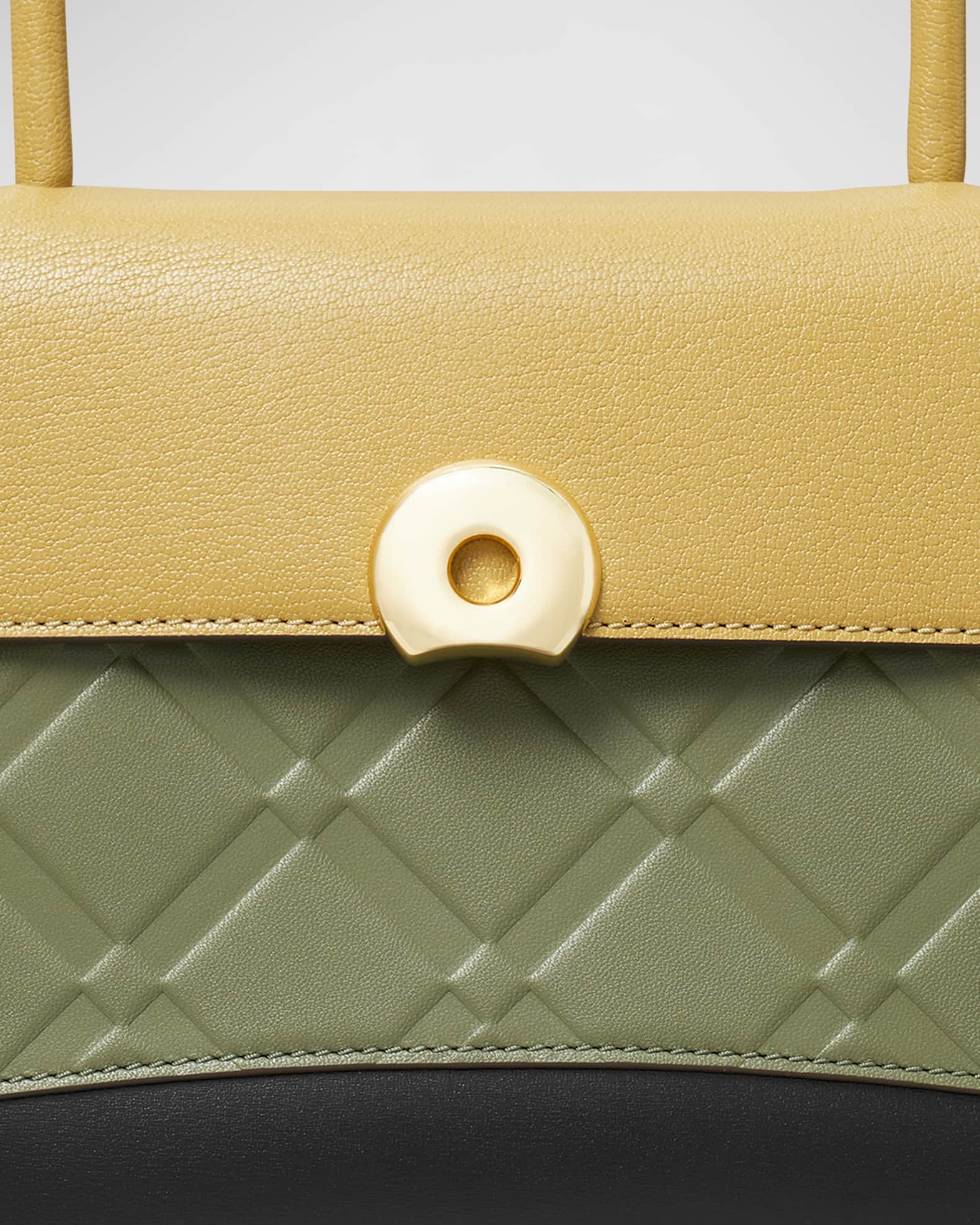 Tory Burch Deville Small Colorblock Satchel Bag | Neiman Marcus