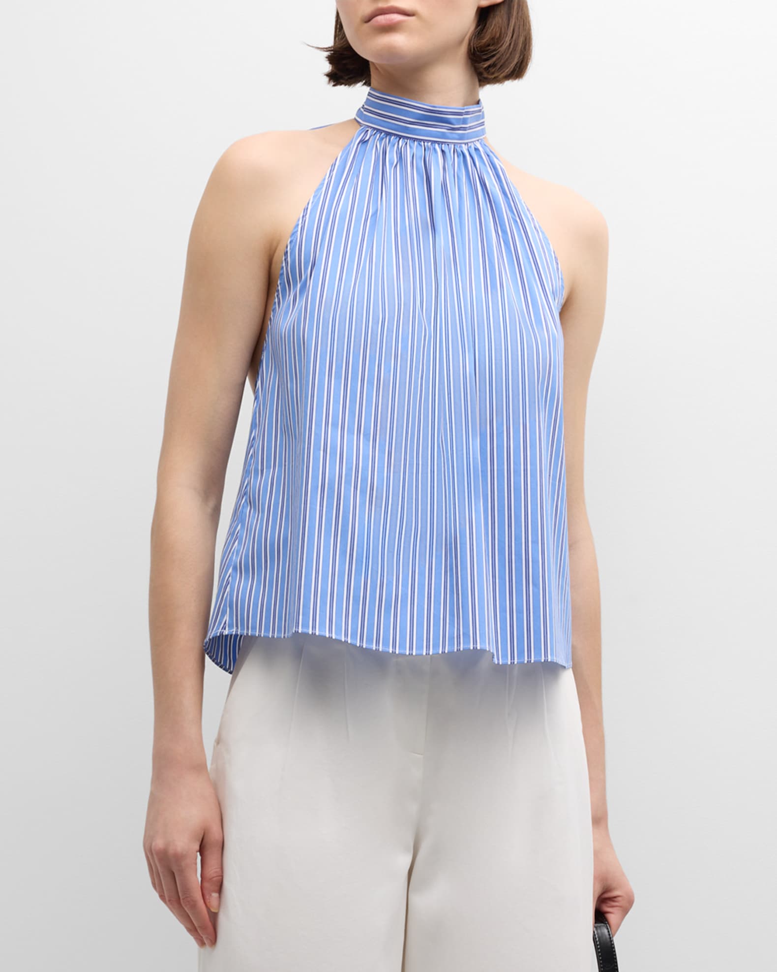 Solid and Striped The Barbara Striped Halter Top | Neiman Marcus