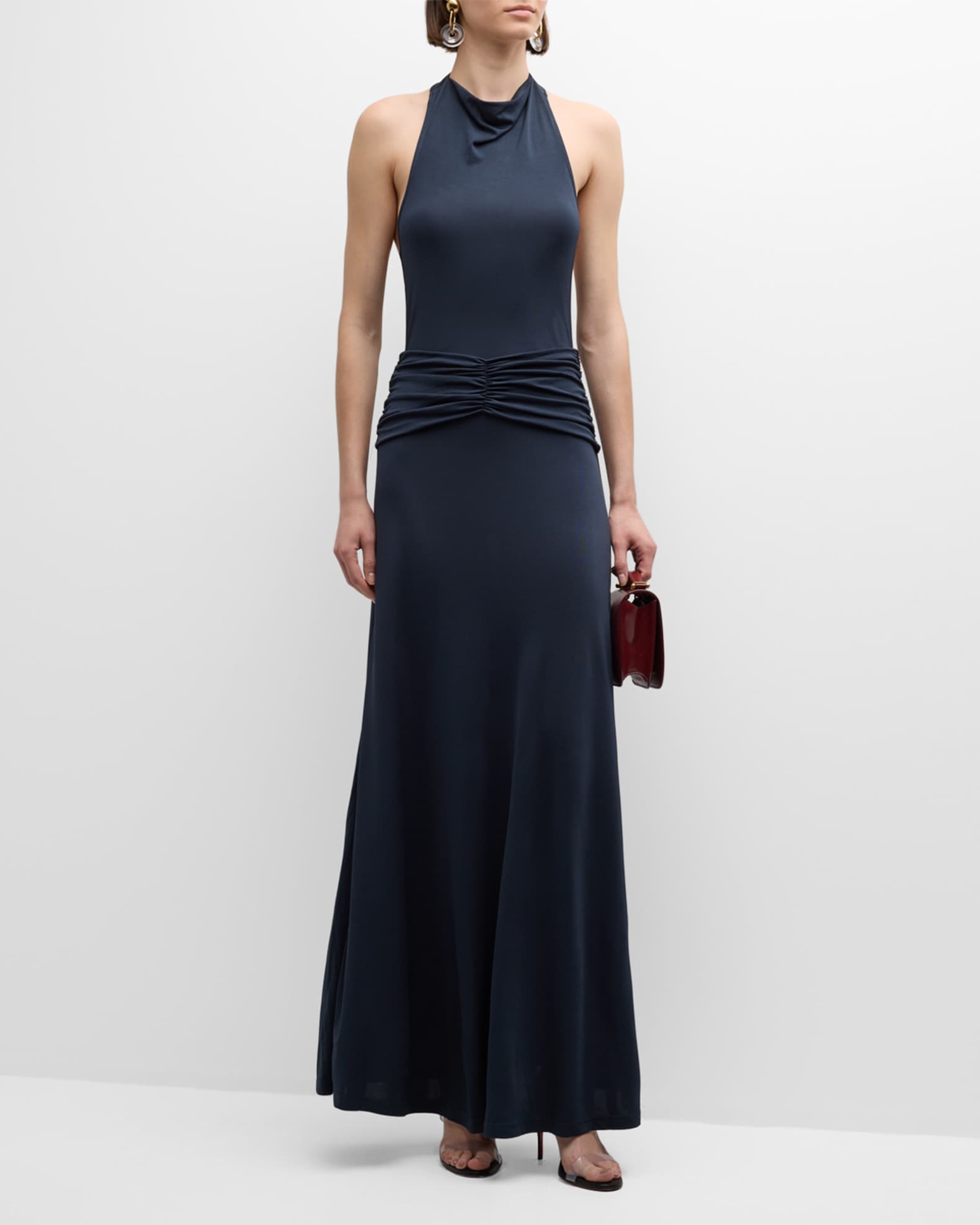 Solid and Striped The Bobby Backless Maxi Dress | Neiman Marcus