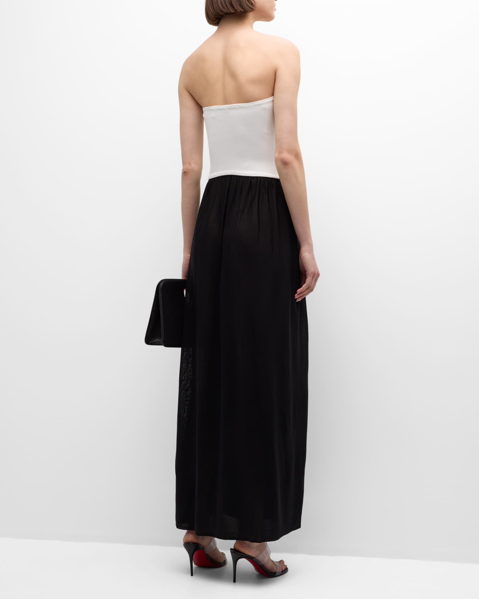 Solid and Striped The Sasha Strapless Two-Tone Dress | Neiman Marcus