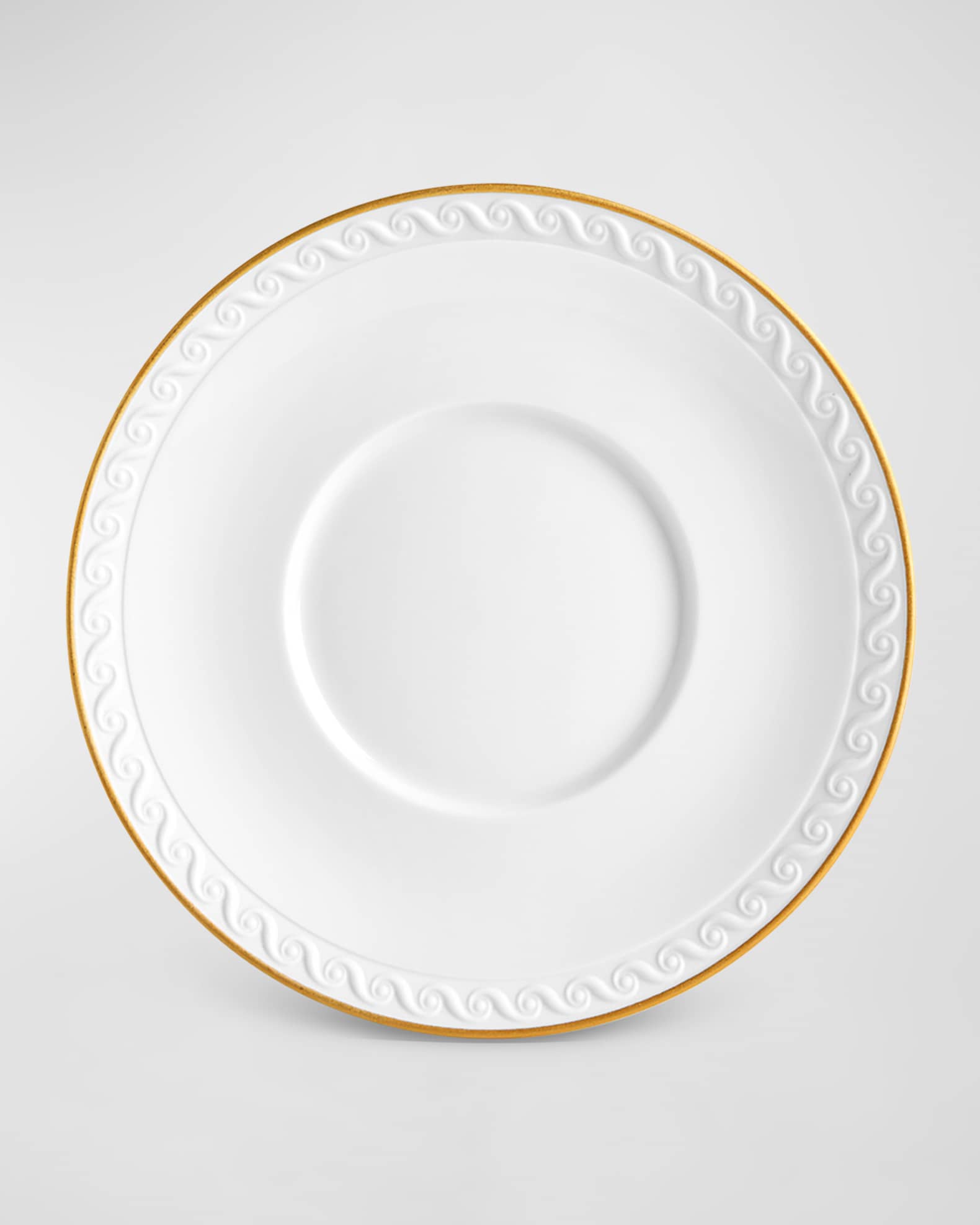 L'Objet Neptune 24K Gold-Rimmed Saucer | Neiman Marcus