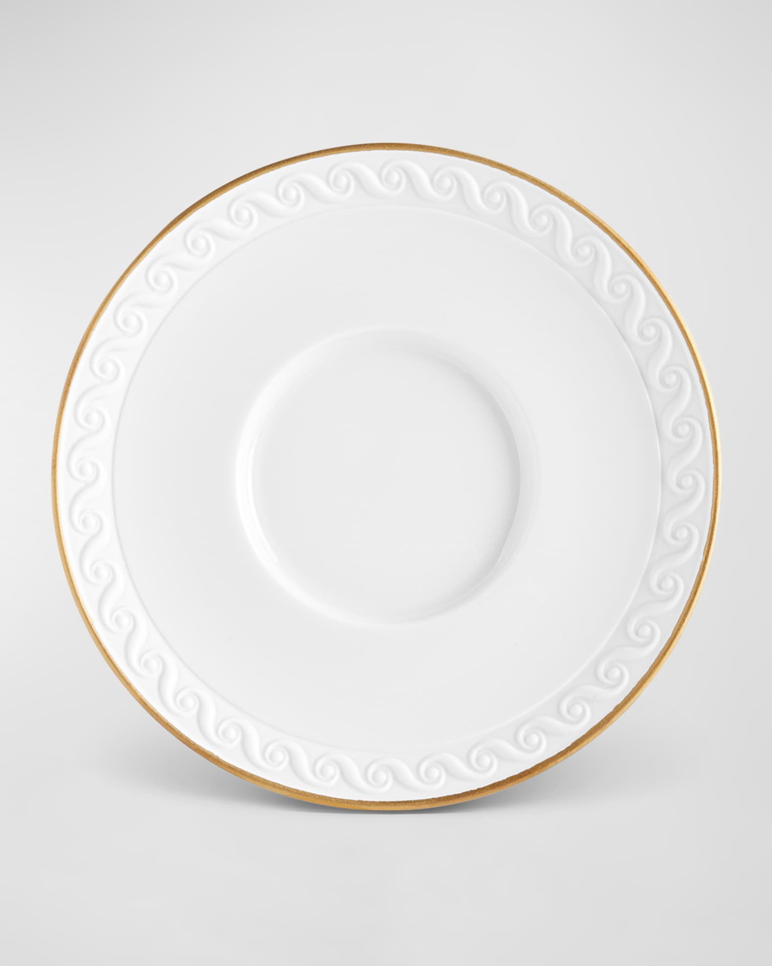 L'Objet Neptune 24K Gold-Rimmed Espresso Cup and Saucer Set | Neiman Marcus