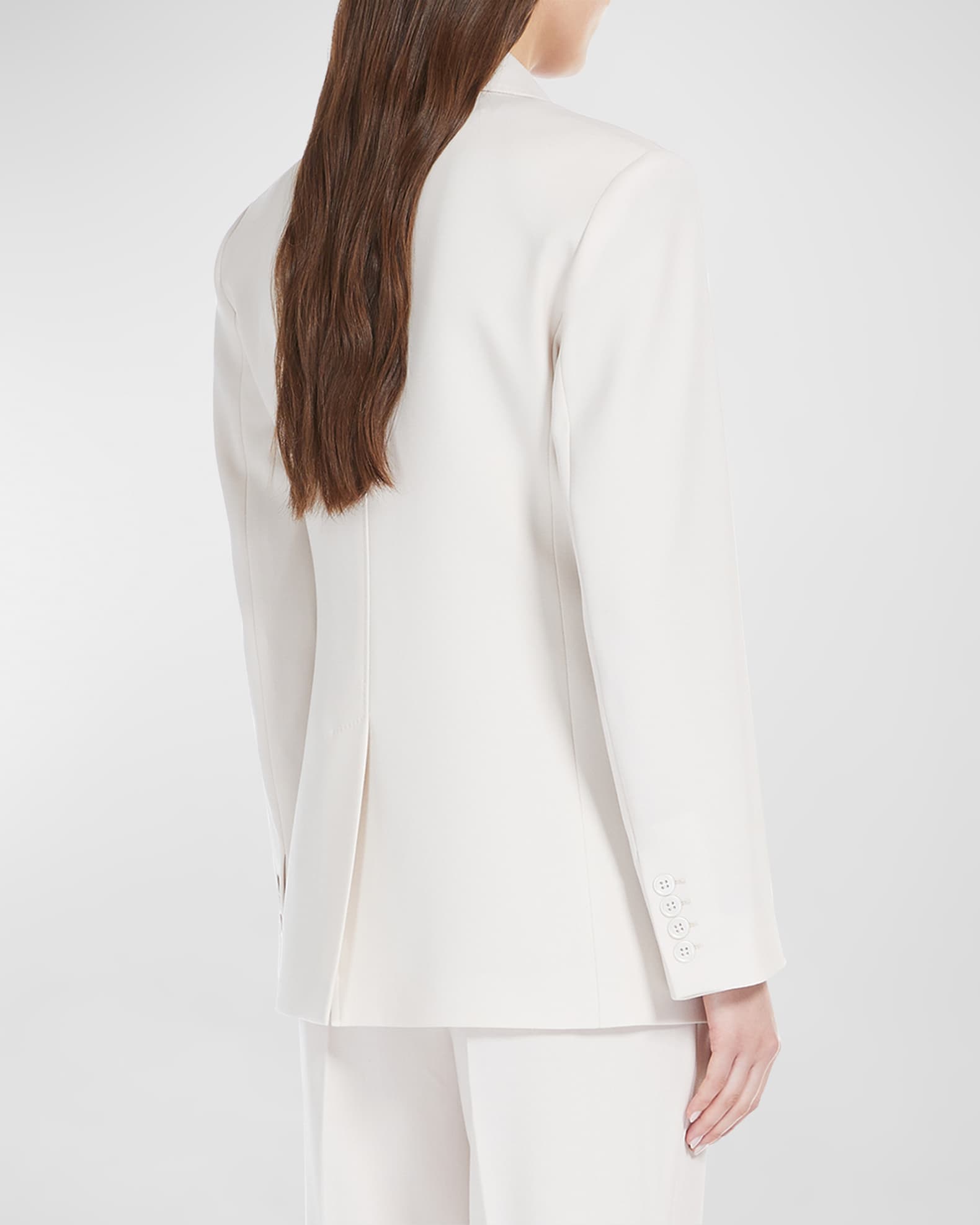 Max Mara Studio Magma Single-Breasted Pick Stitch Coat | Neiman Marcus