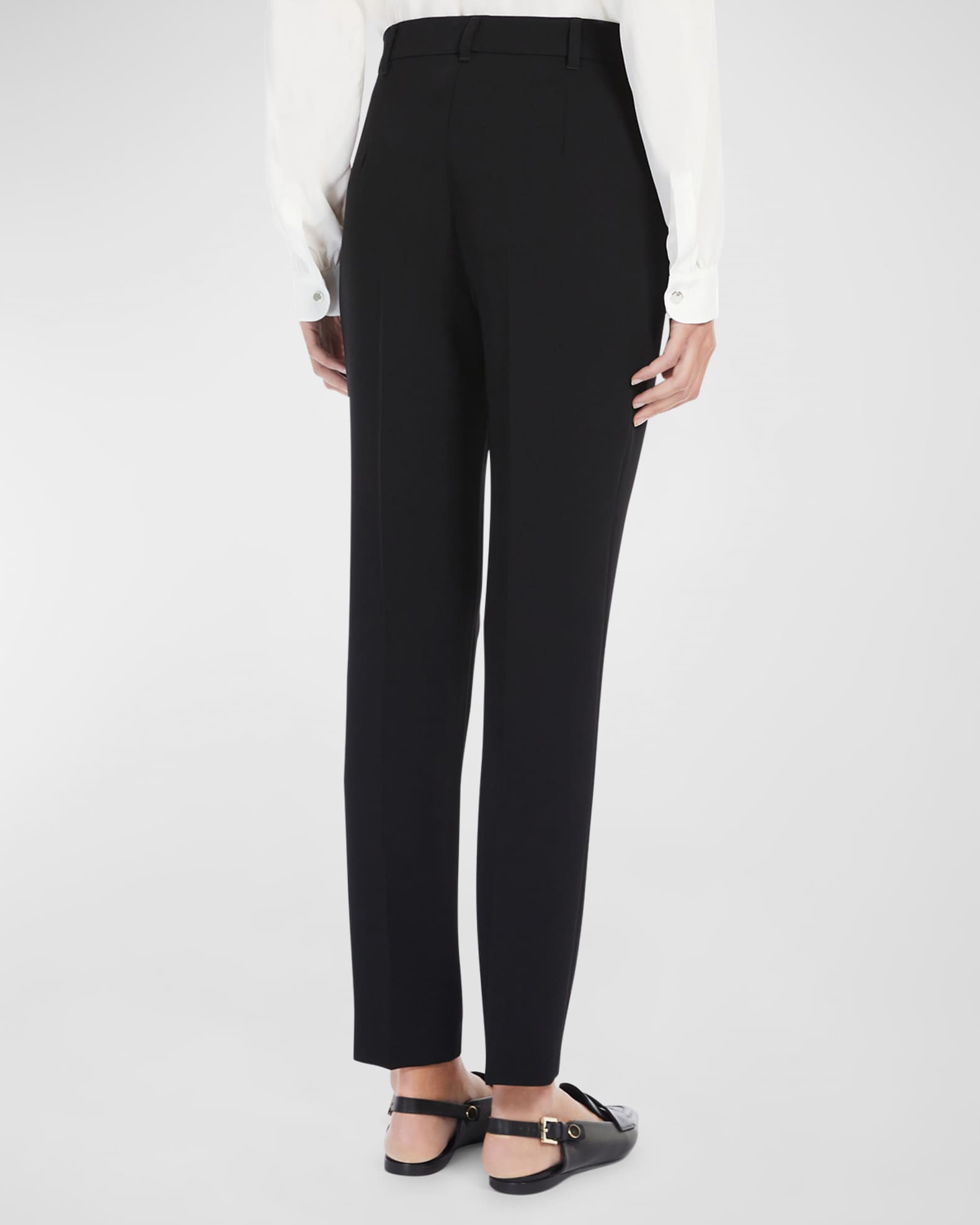 Max Mara Studio Jerta Cropped Straight-Leg Pants | Neiman Marcus