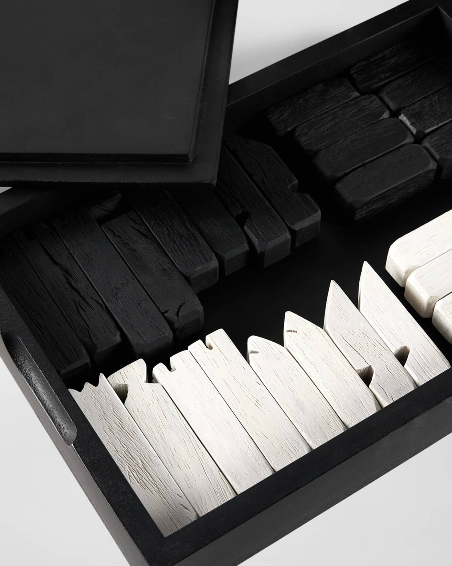 Four Hands Carbonized Black Modern Chess Set | Neiman Marcus