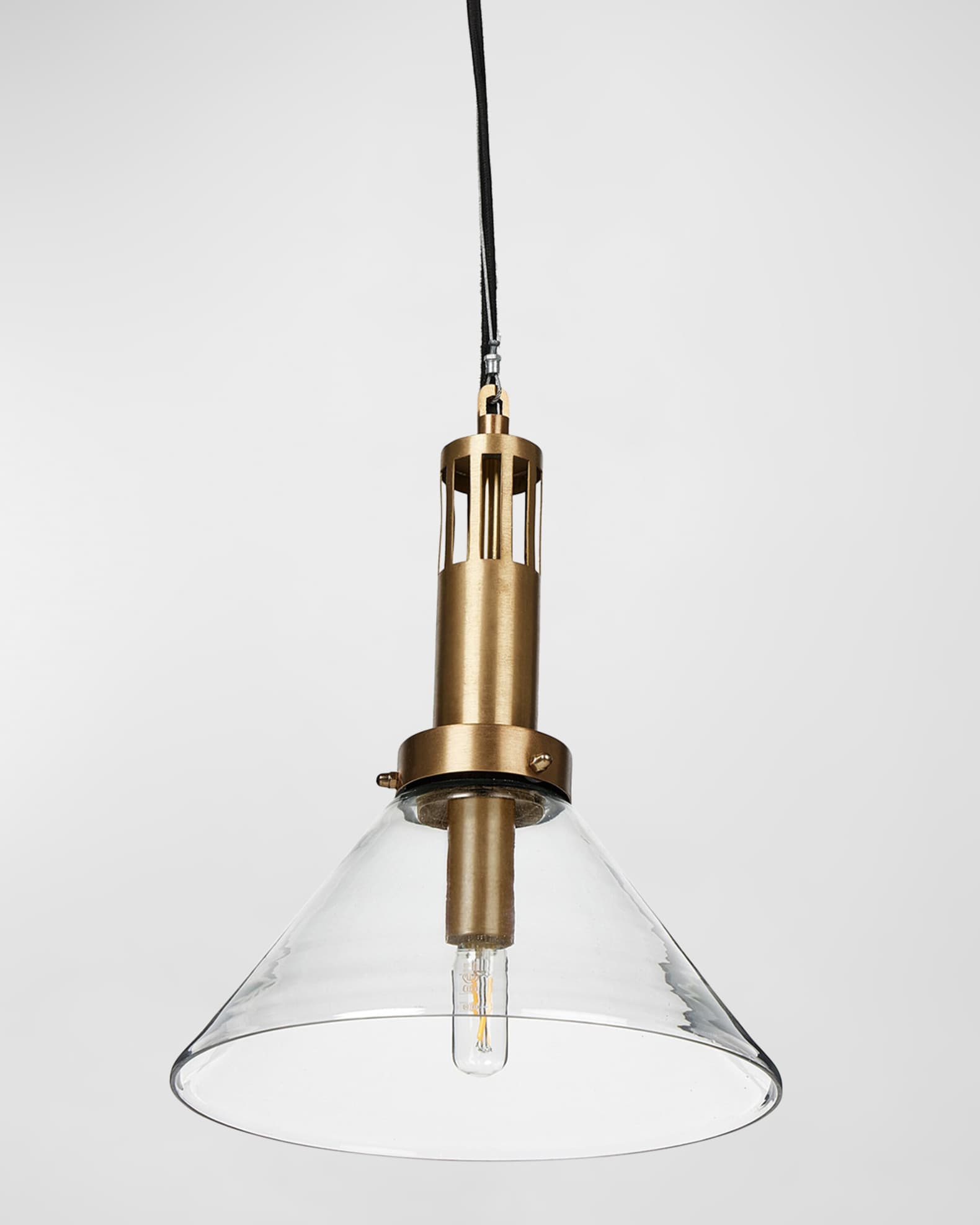 Four Hands Aldis 13" Pendant Light, Brushed Brass | Neiman Marcus