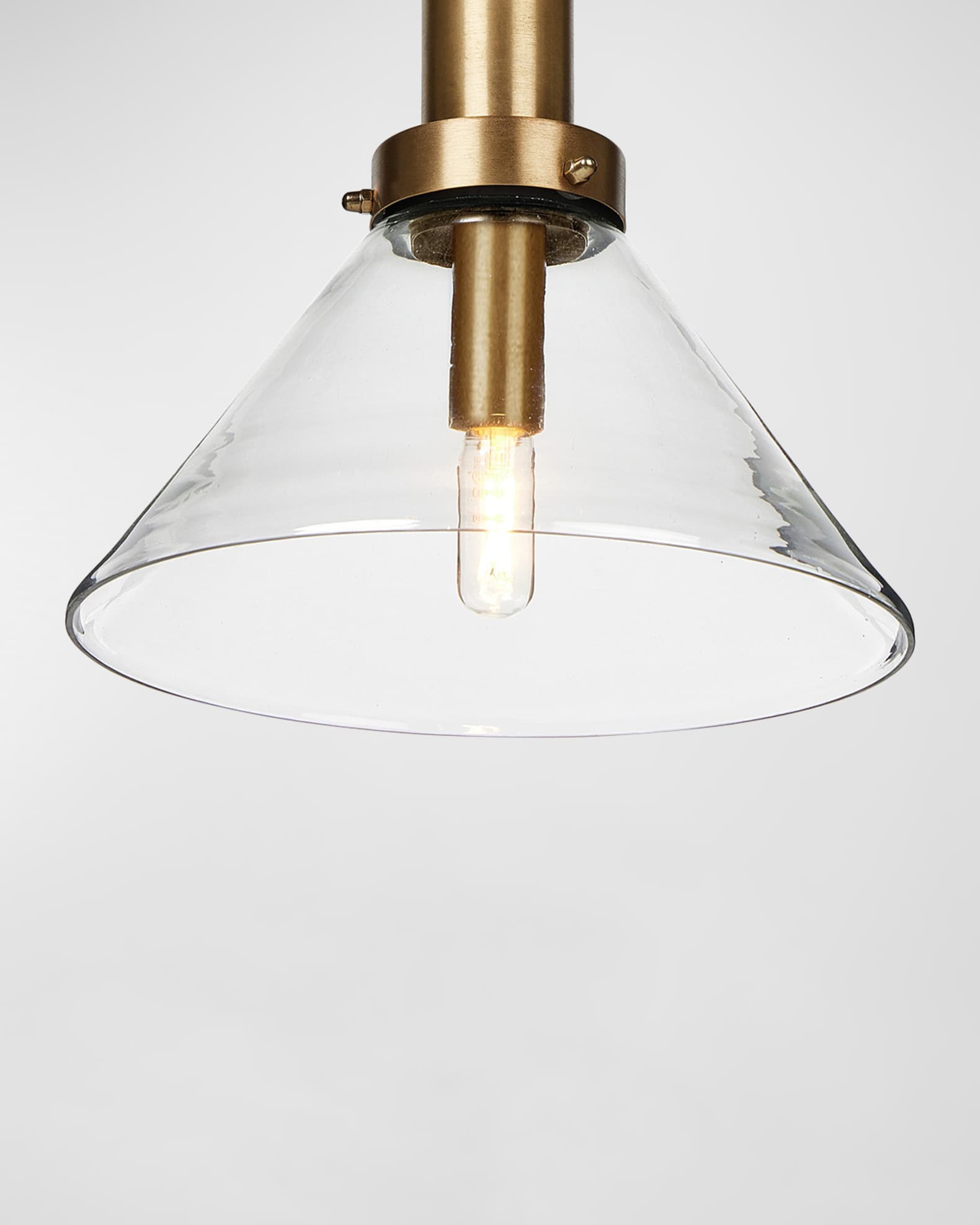 Four Hands Aldis 13" Pendant Light, Brushed Brass | Neiman Marcus