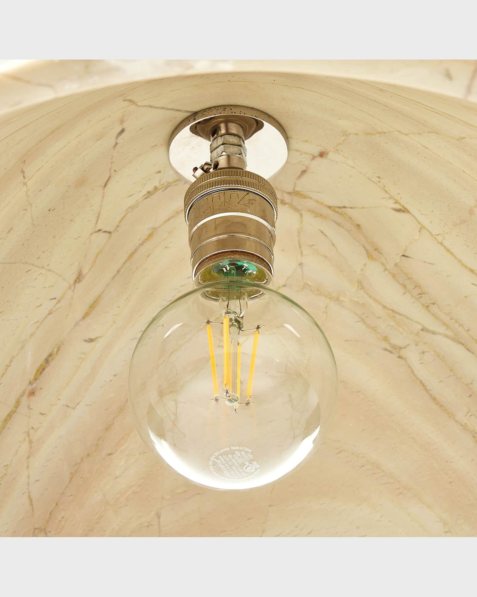 Four Hands Concetta Pendant Light - Ecru Marble | Neiman Marcus