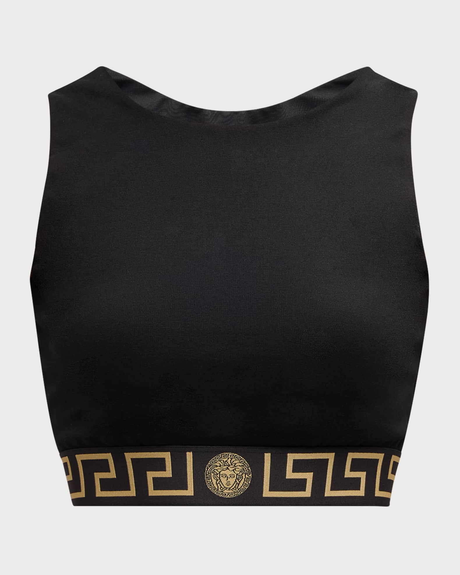 Versace Greca Border Sports Bra | Neiman Marcus