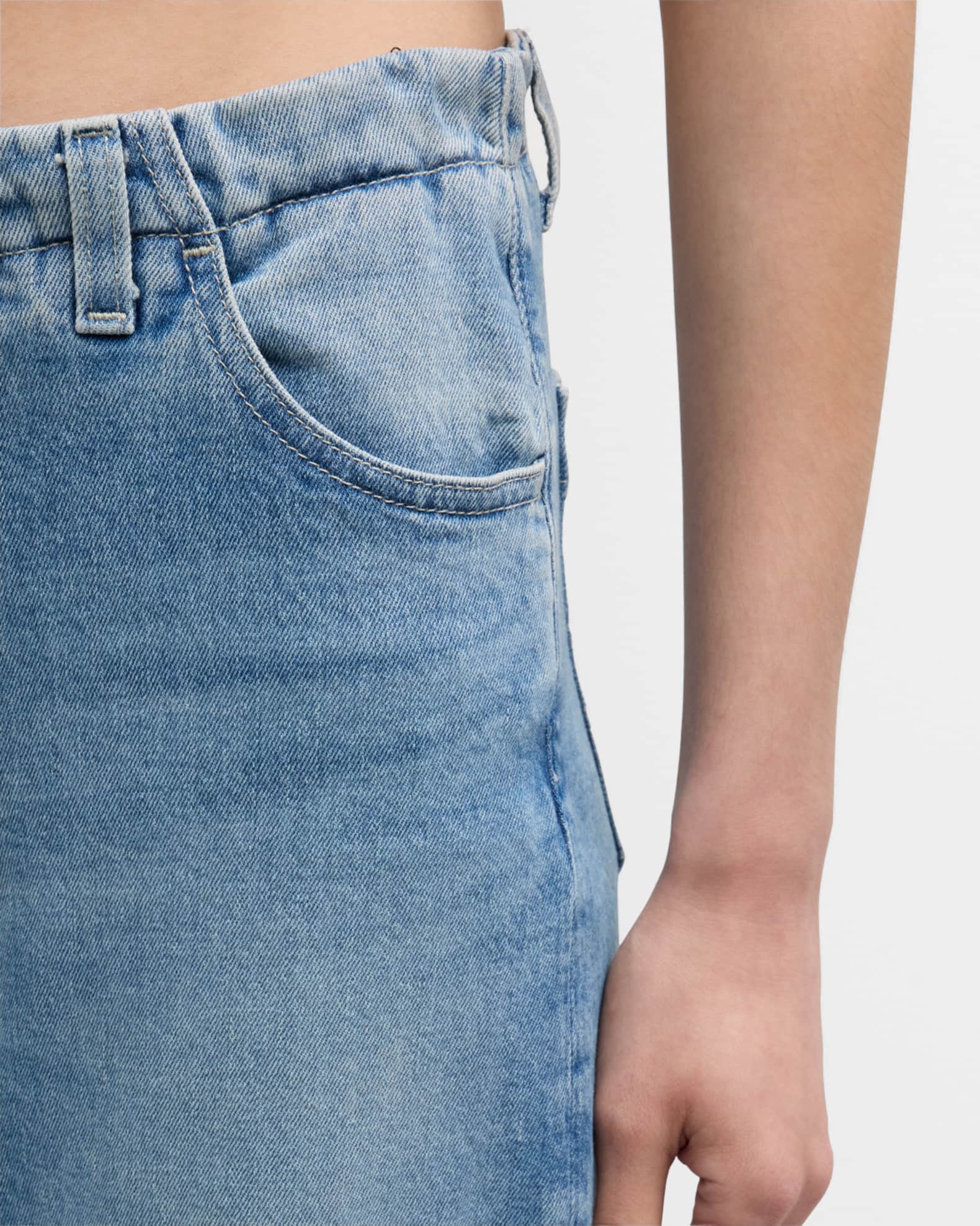 AG Jeans Stella Palazzo Cinched-Waist Jeans | Neiman Marcus