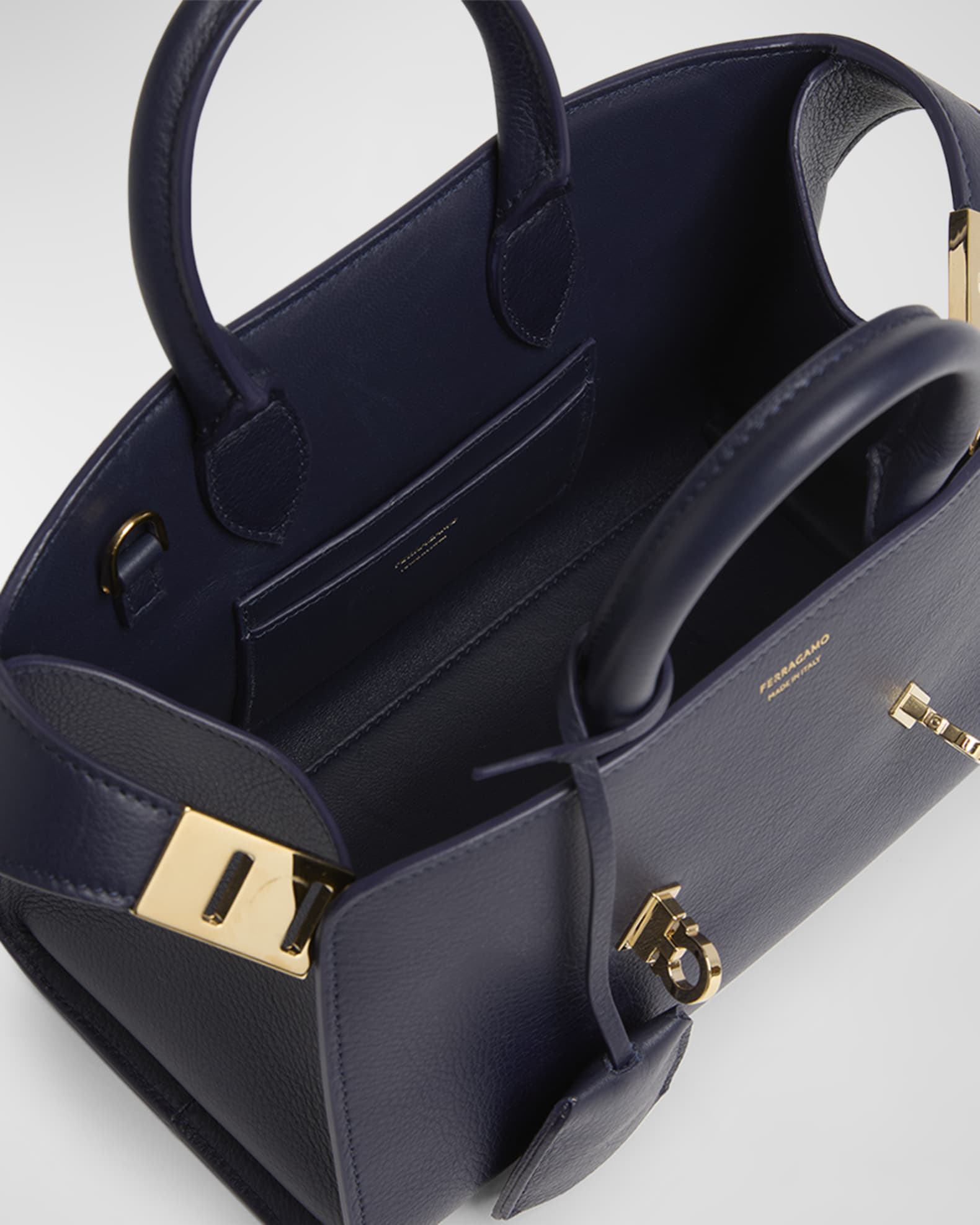 Ferragamo Hug Mini Top-Handle Bag | Neiman Marcus