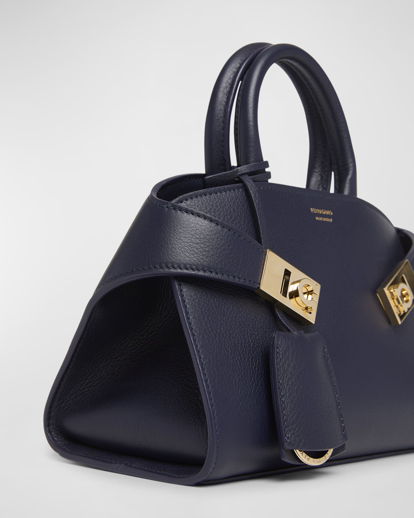 Ferragamo Hug Mini Top-Handle Bag | Neiman Marcus