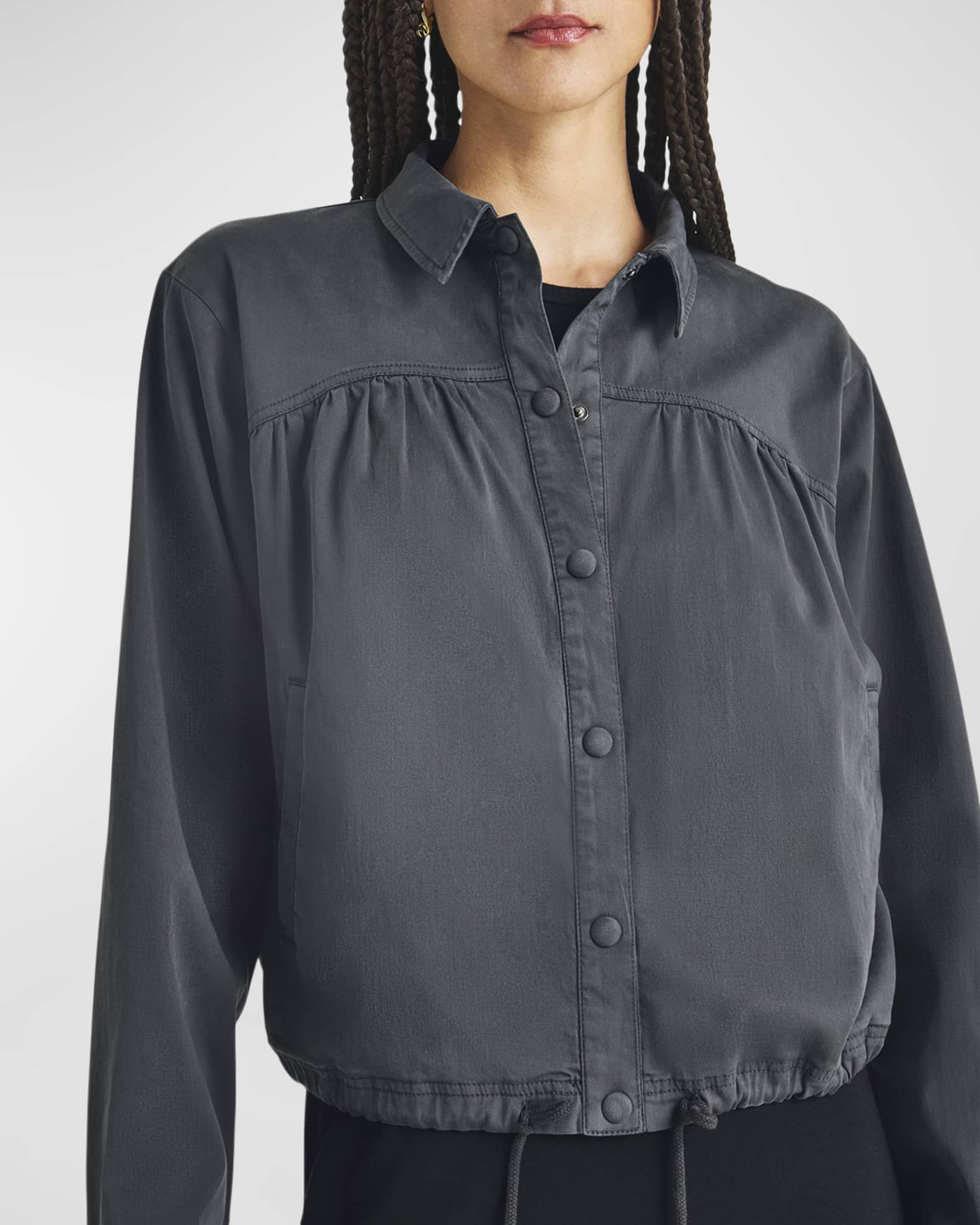 Splendid Caroline Elastic-Waist Blouson Jacket | Neiman Marcus