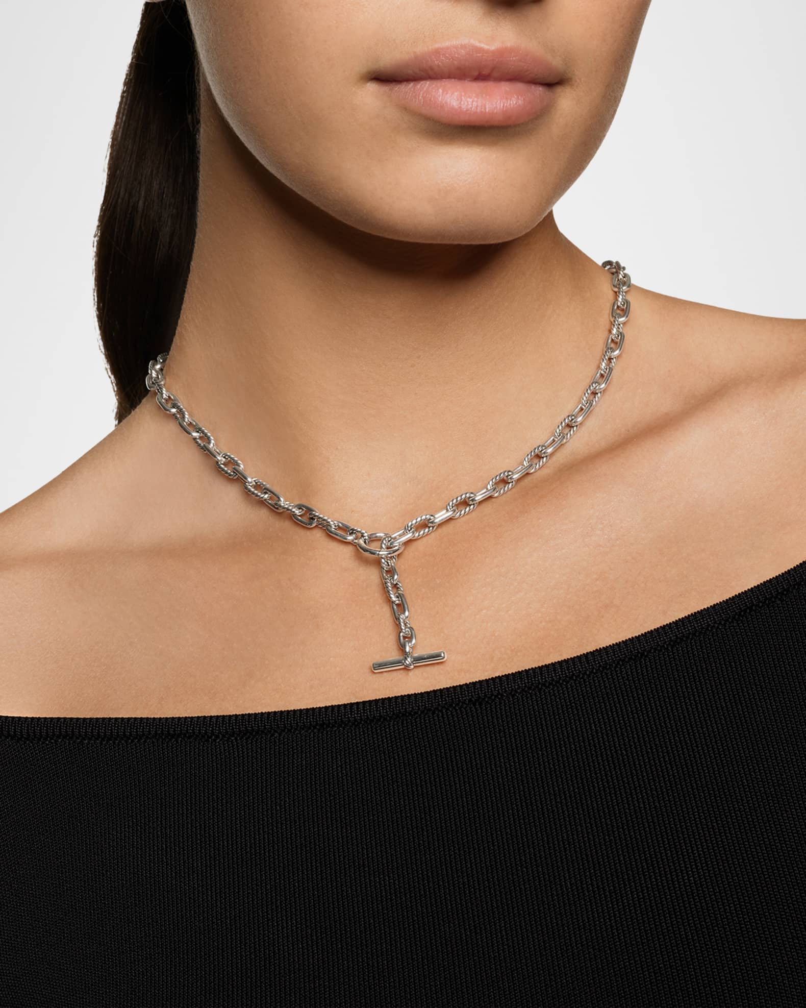 David Yurman Madison Necklace with Toggle in Silver, 5.5mm, 16"L ...
