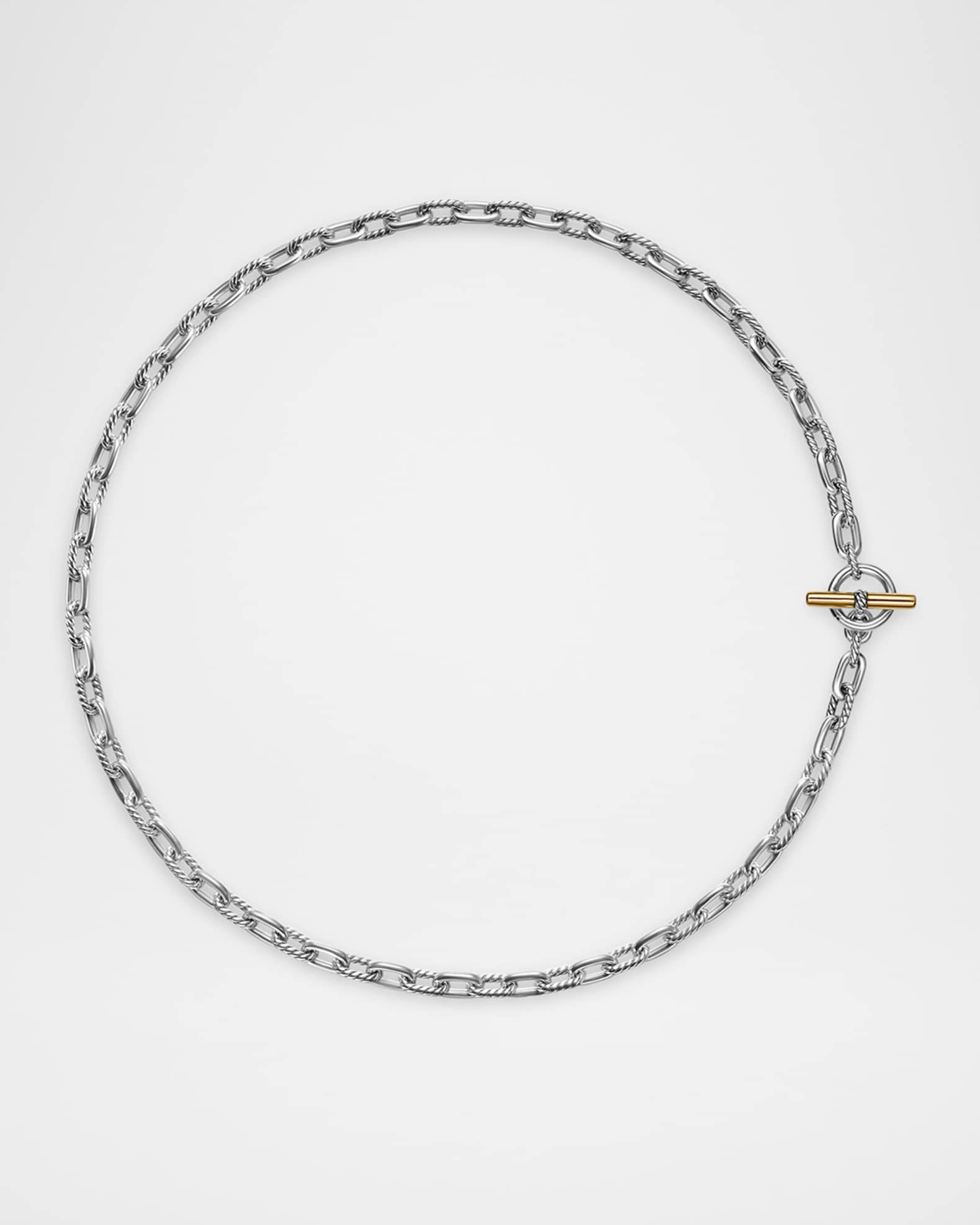 David Yurman Madison Necklace with Toggle in 18K Gold and Silver, 5.5mm ...