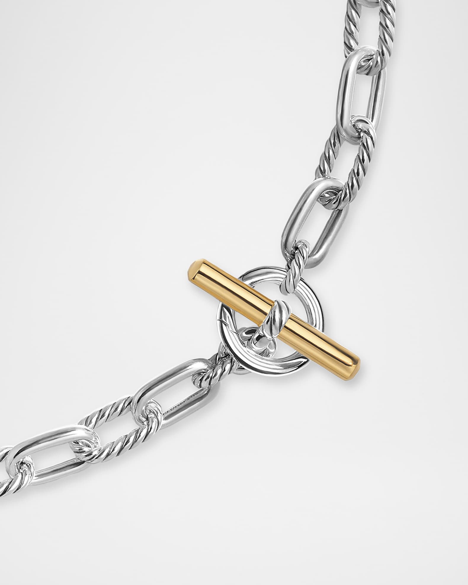 David Yurman Madison Necklace with Toggle in 18K Gold and Silver, 8.5mm ...
