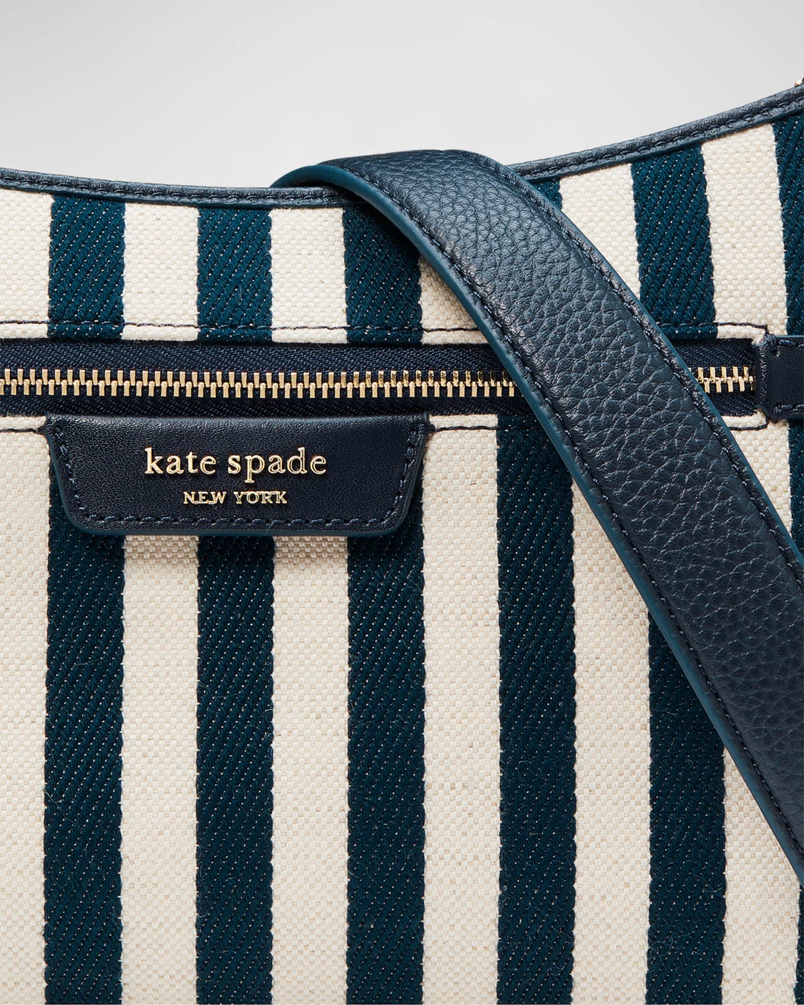 kate spade new york hudson convertible striped canvas crossbody bag ...