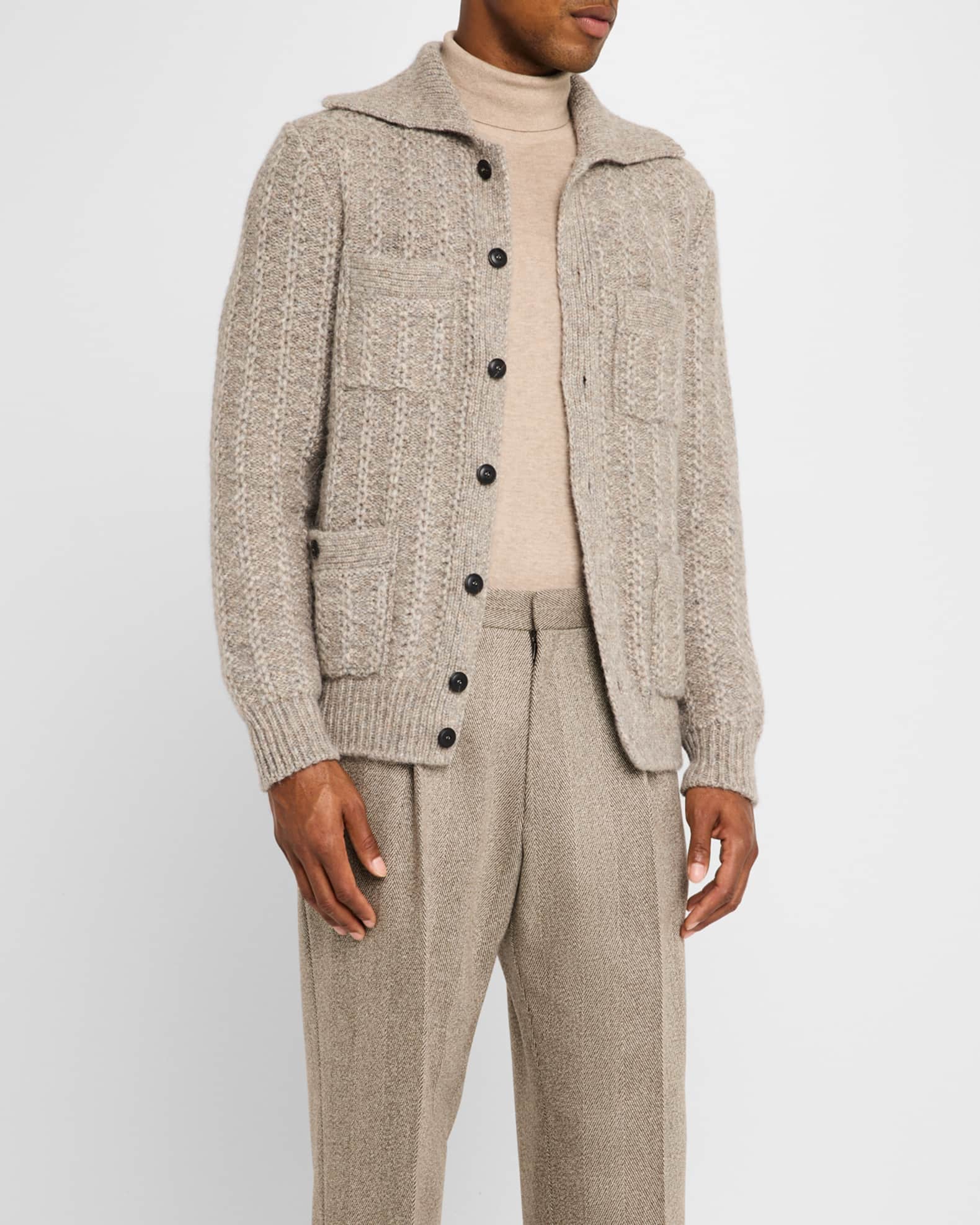 Giorgio Armani Men's 4-Pocket Cardigan Jacket | Neiman Marcus