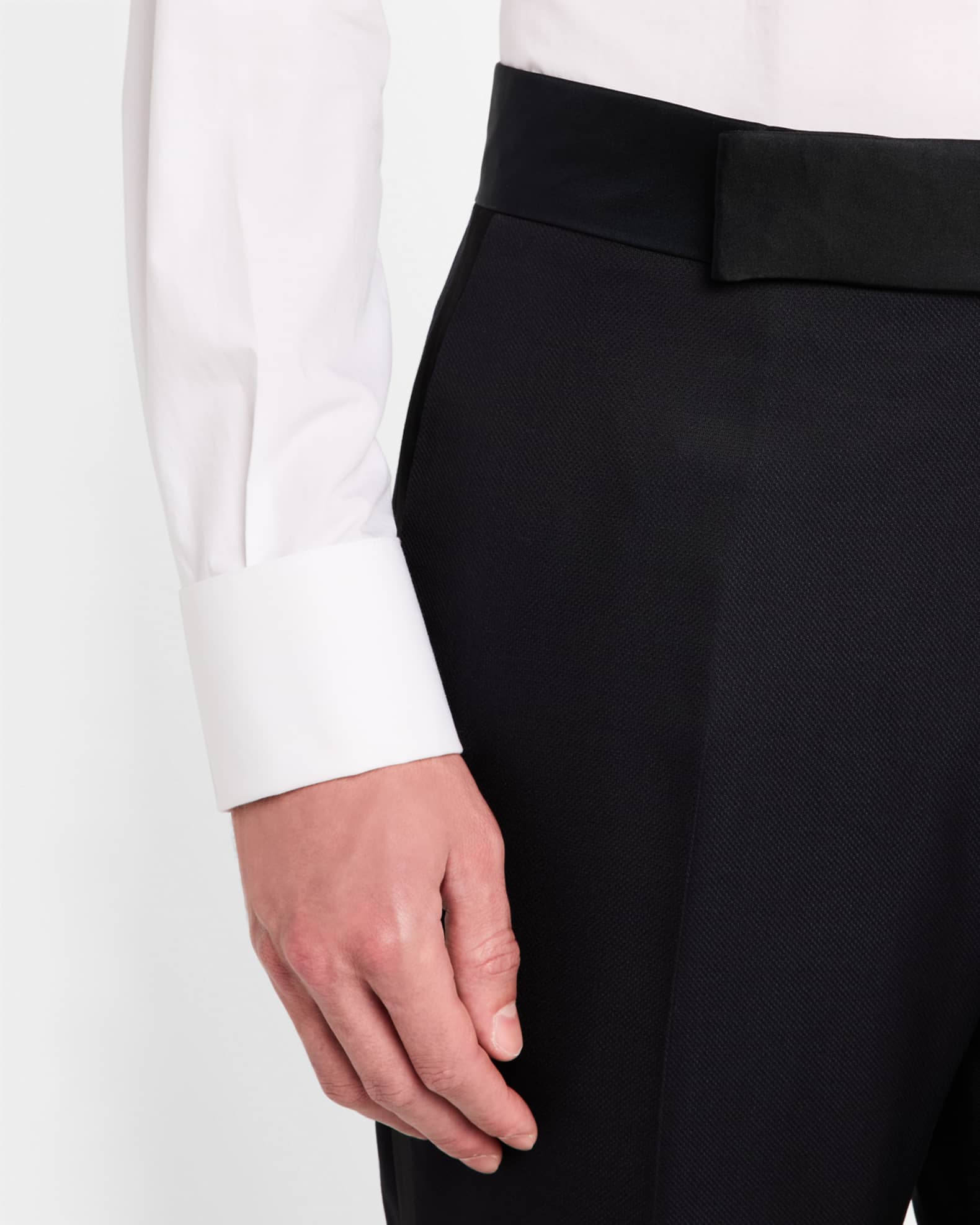 Giorgio Armani Men's Wool-Silk Solid Tuxedo | Neiman Marcus