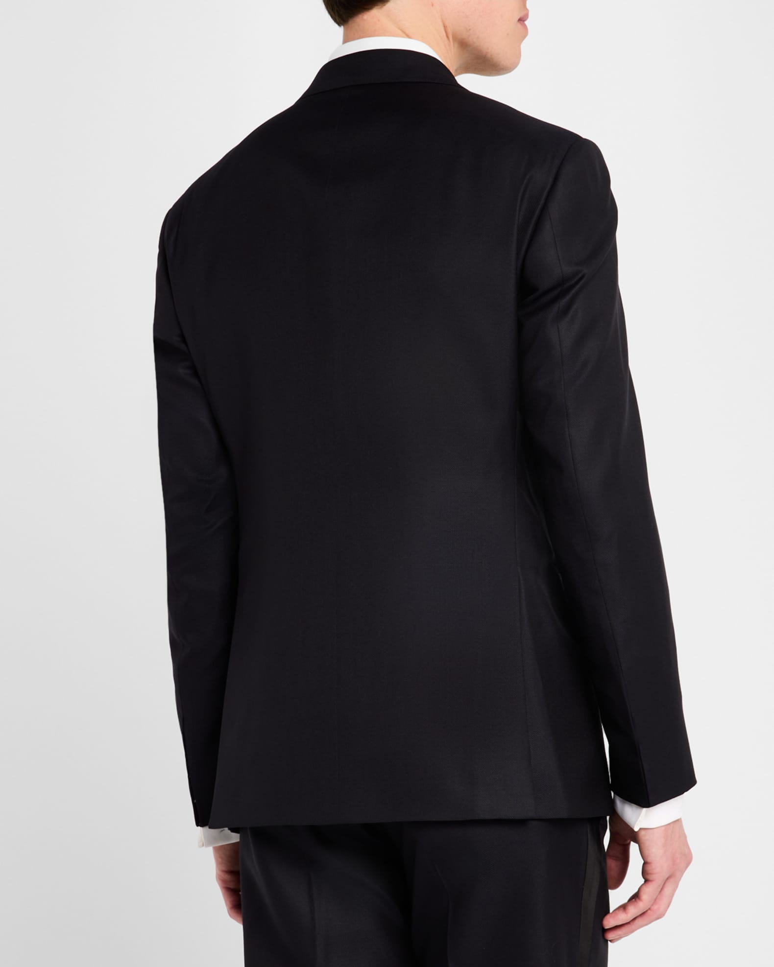 Giorgio Armani Men's Wool-Silk Solid Tuxedo | Neiman Marcus
