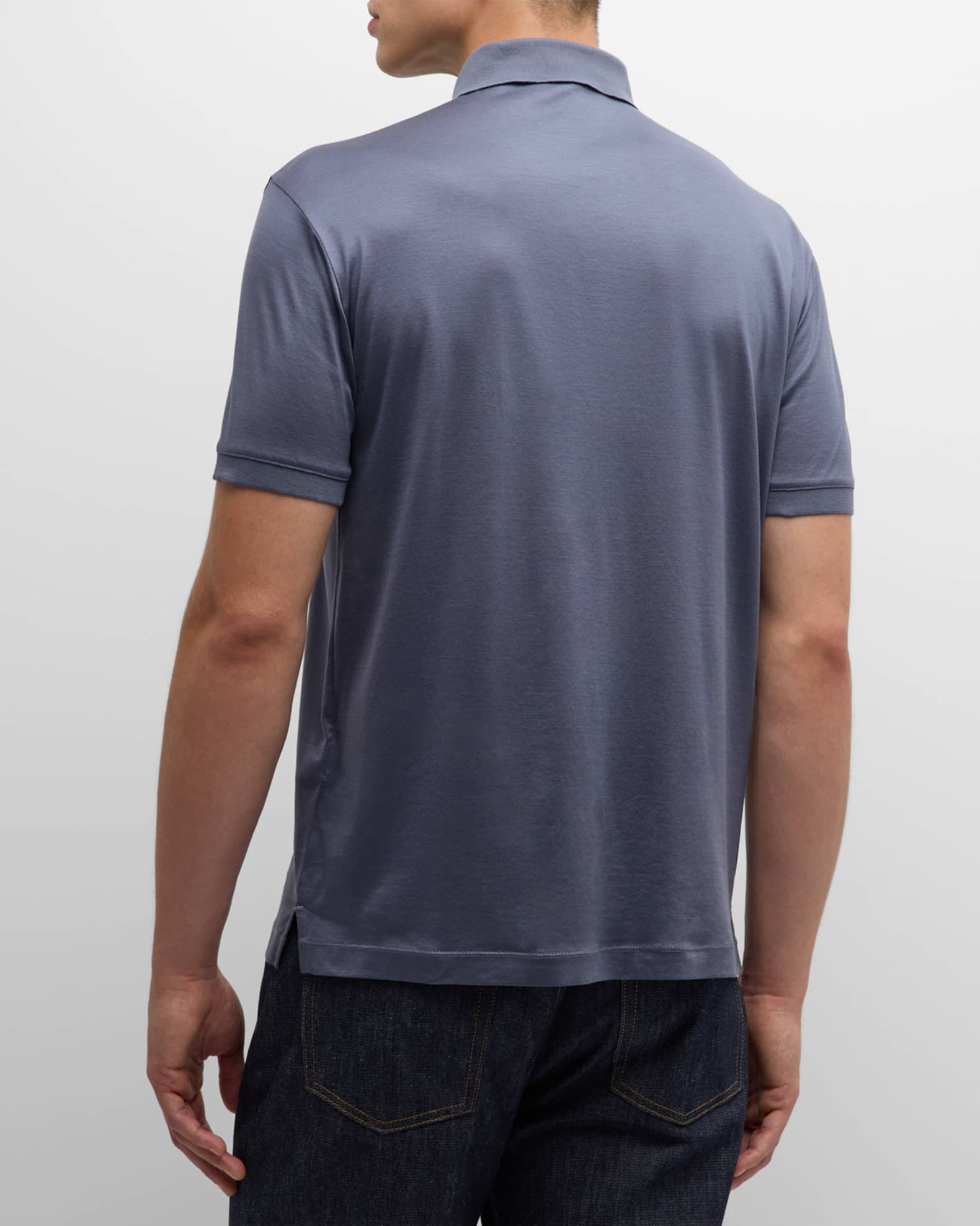 Emporio Armani Men's Solid Polo Shirt | Neiman Marcus