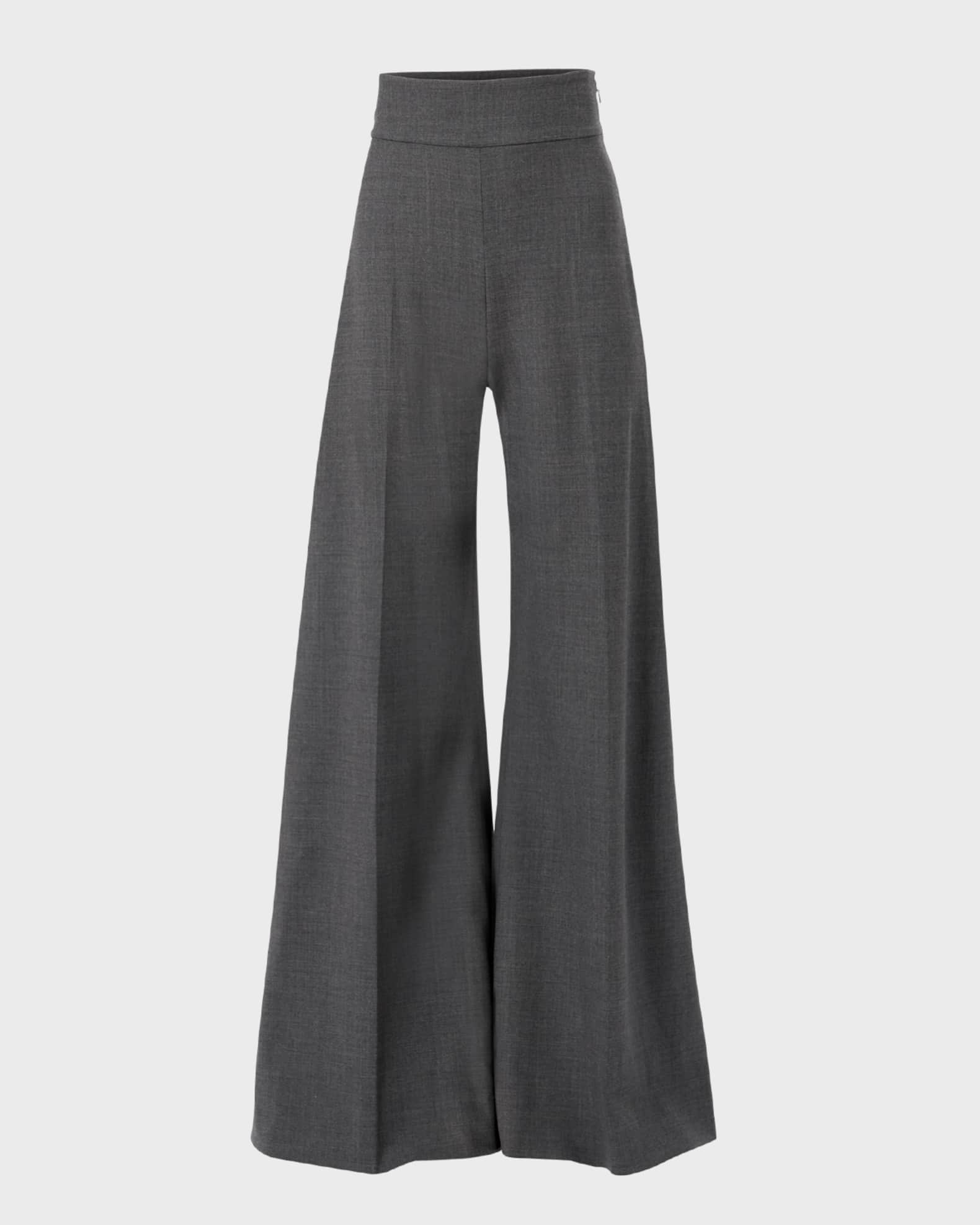 Carolina Herrera Ultra-High Waist Wide-Leg Trousers | Neiman Marcus