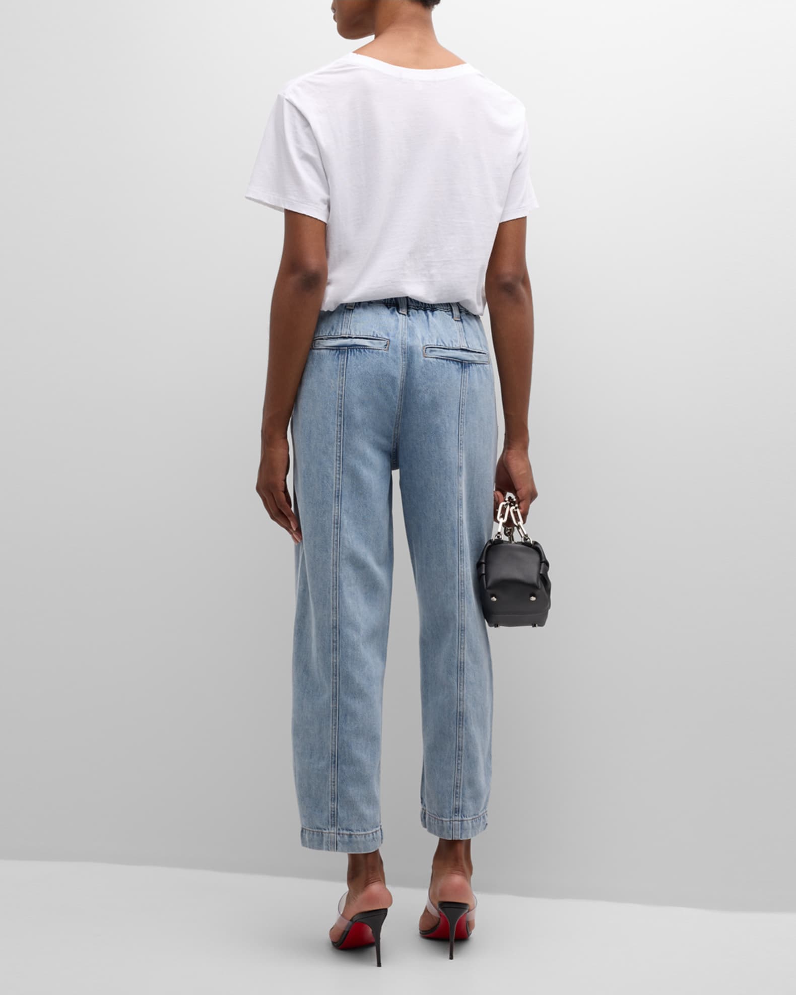 PISTOLA Court Mid-Rise Relaxed Straight Jeans | Neiman Marcus