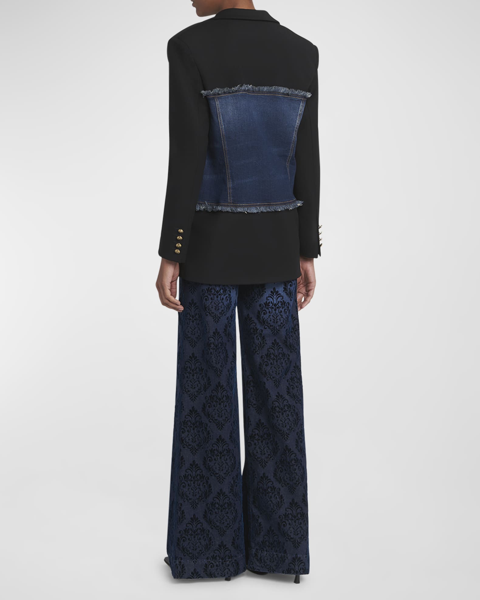 Versace Jeans Couture Tailored Combo Jacket | Neiman Marcus