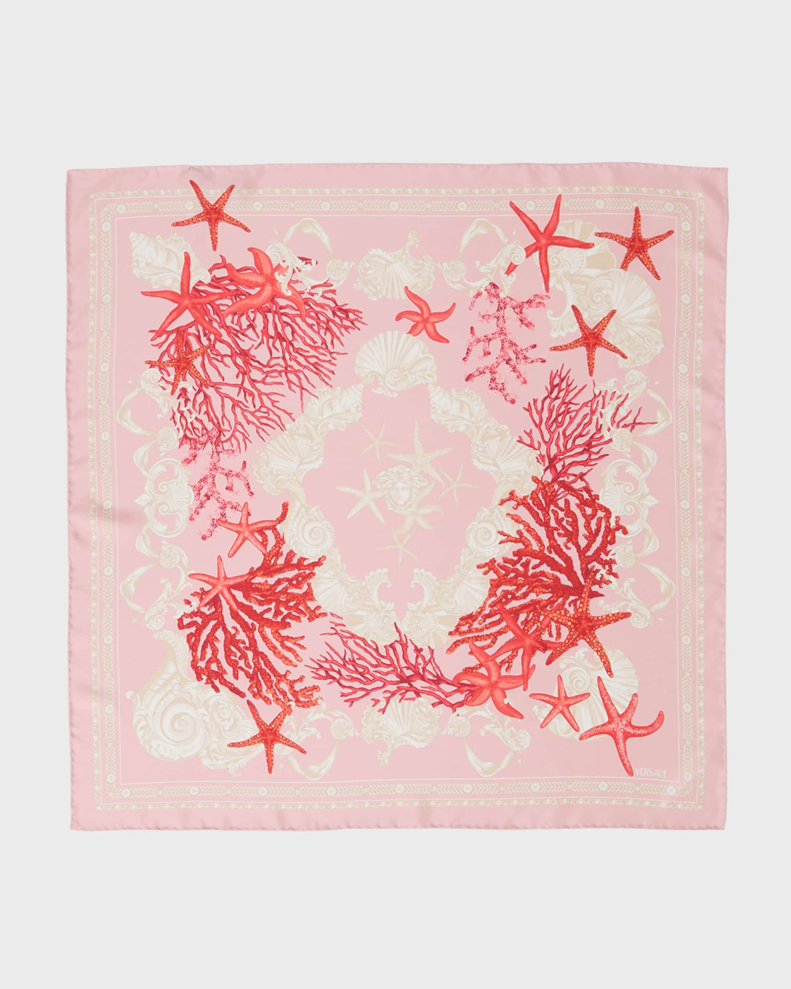 Versace La Vacanza Silk Twill Square Scarf | Neiman Marcus