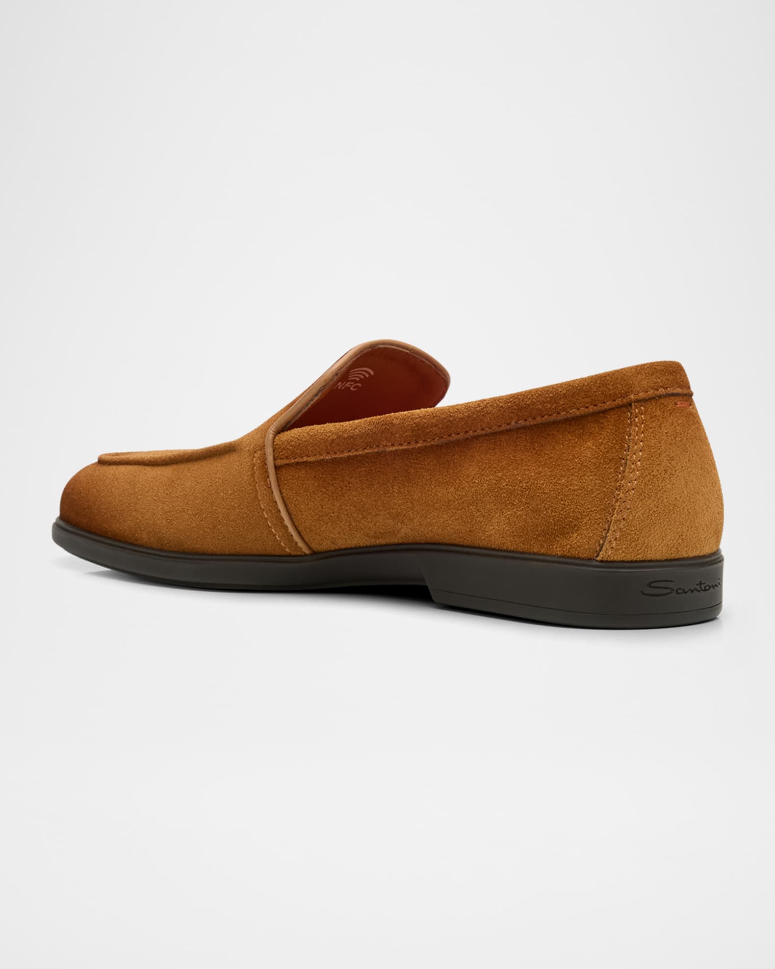 Santoni Men's Malibu Suede Slip-On Sport Loafers | Neiman Marcus