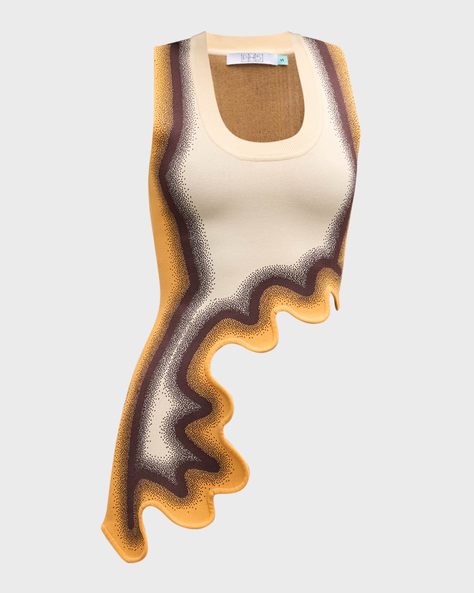 PH5 Tina Wavy Sleeveless Crop Top | Neiman Marcus