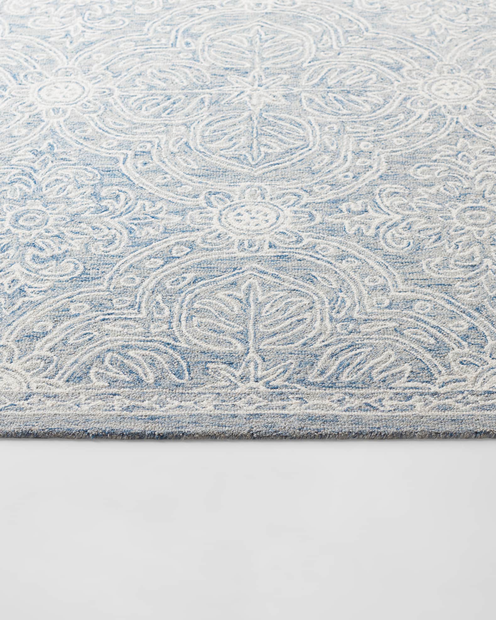 Etienne Hand-Tufted Blue Rugs | Neiman Marcus