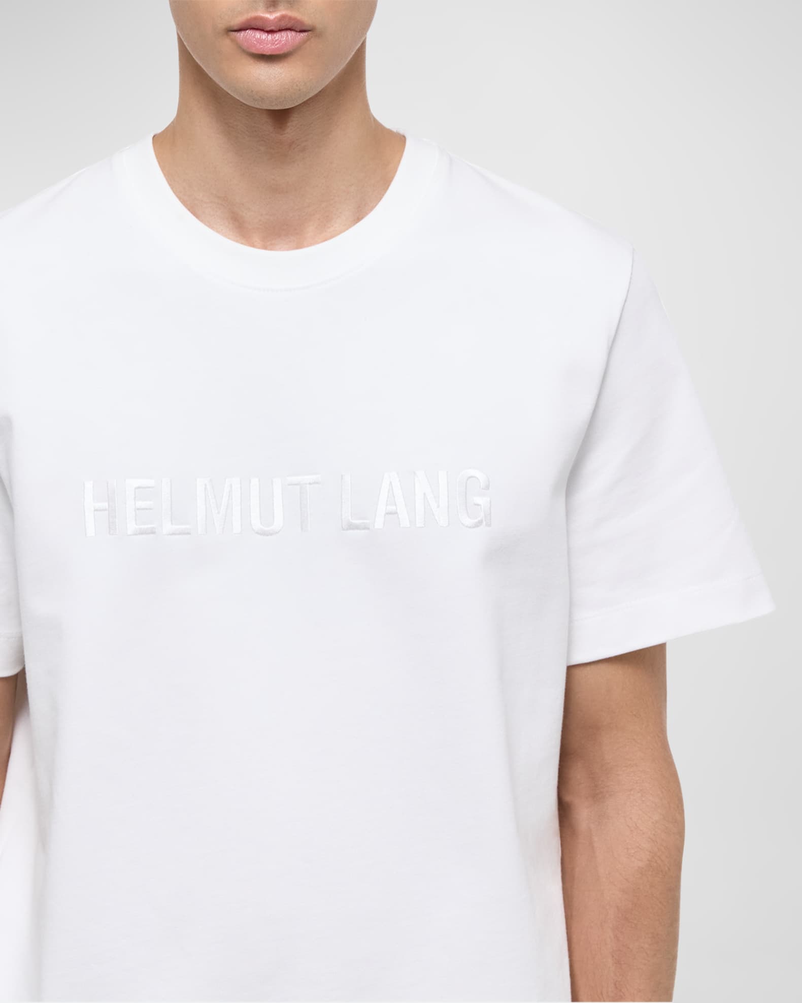 Helmut Lang Men's Logo Oversized Short-Sleeve T-Shirt | Neiman Marcus