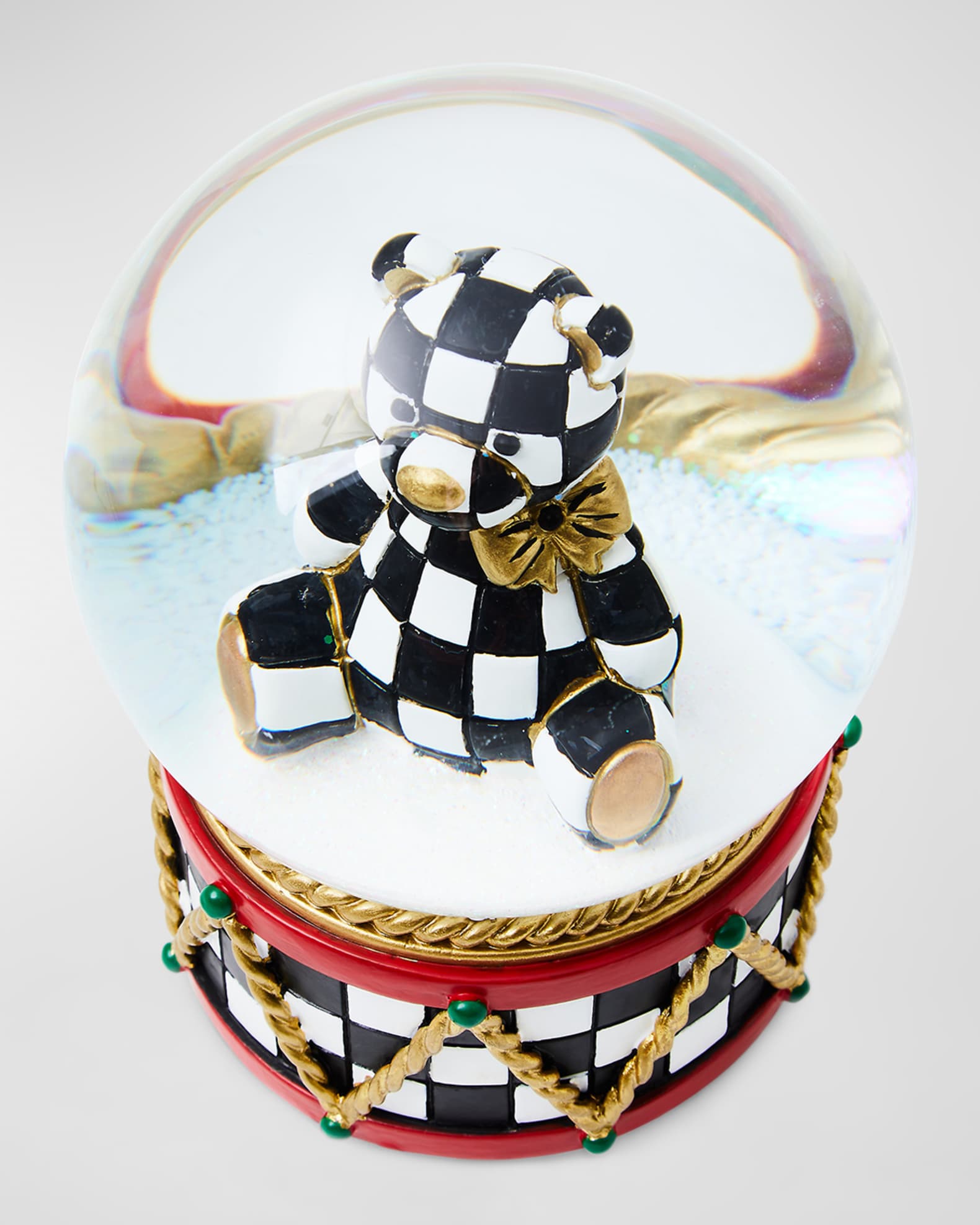 MacKenzie-Childs Courtly Bear Snow Globe | Neiman Marcus